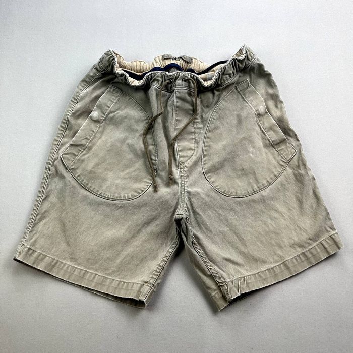 Vintage Freenote Cloth Shorts Medium Tan Deck Chino Worker Elastic ...
