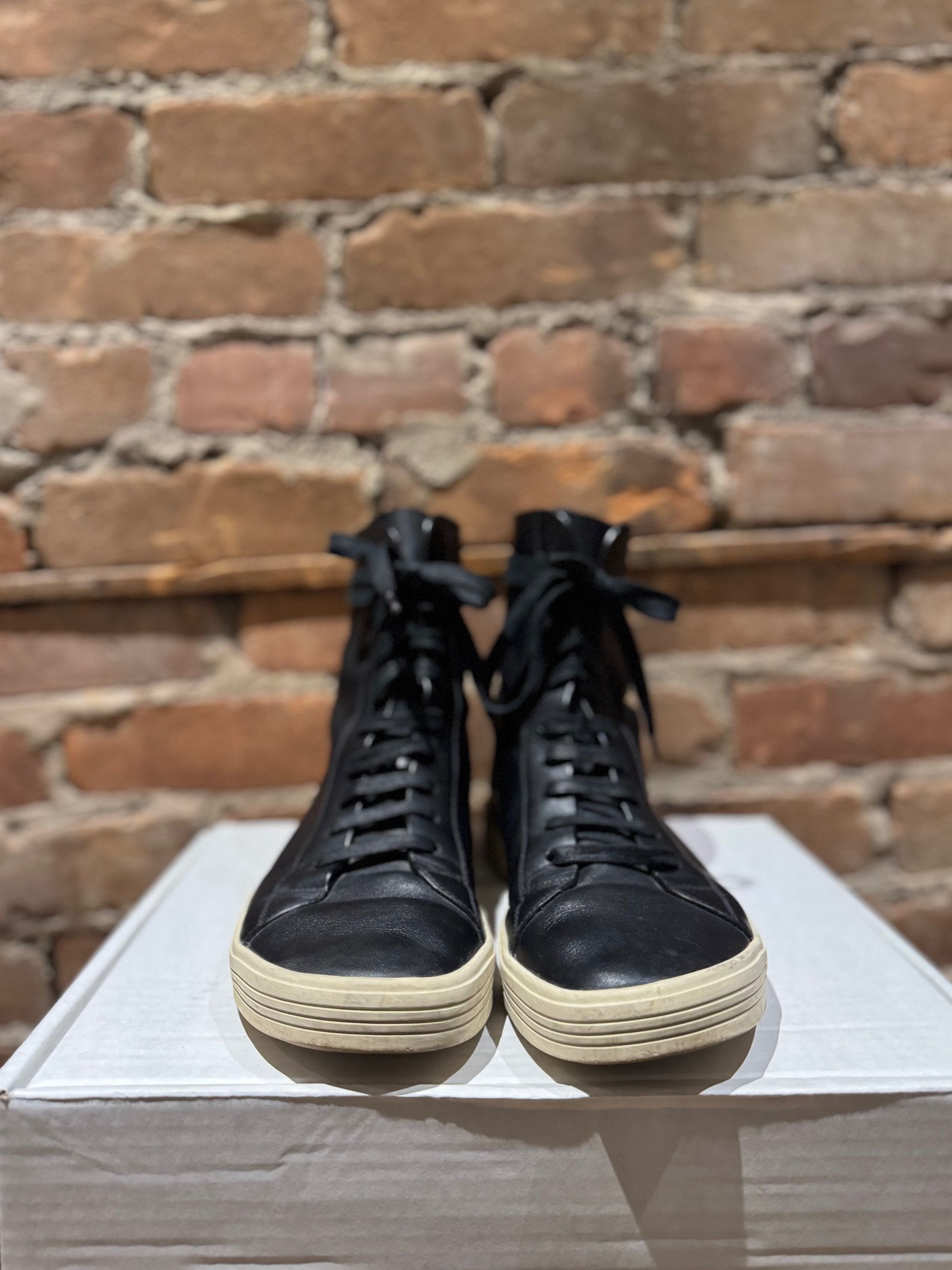 Rick Owens Rick Owens Mastodon High — Black / Milk | Grailed