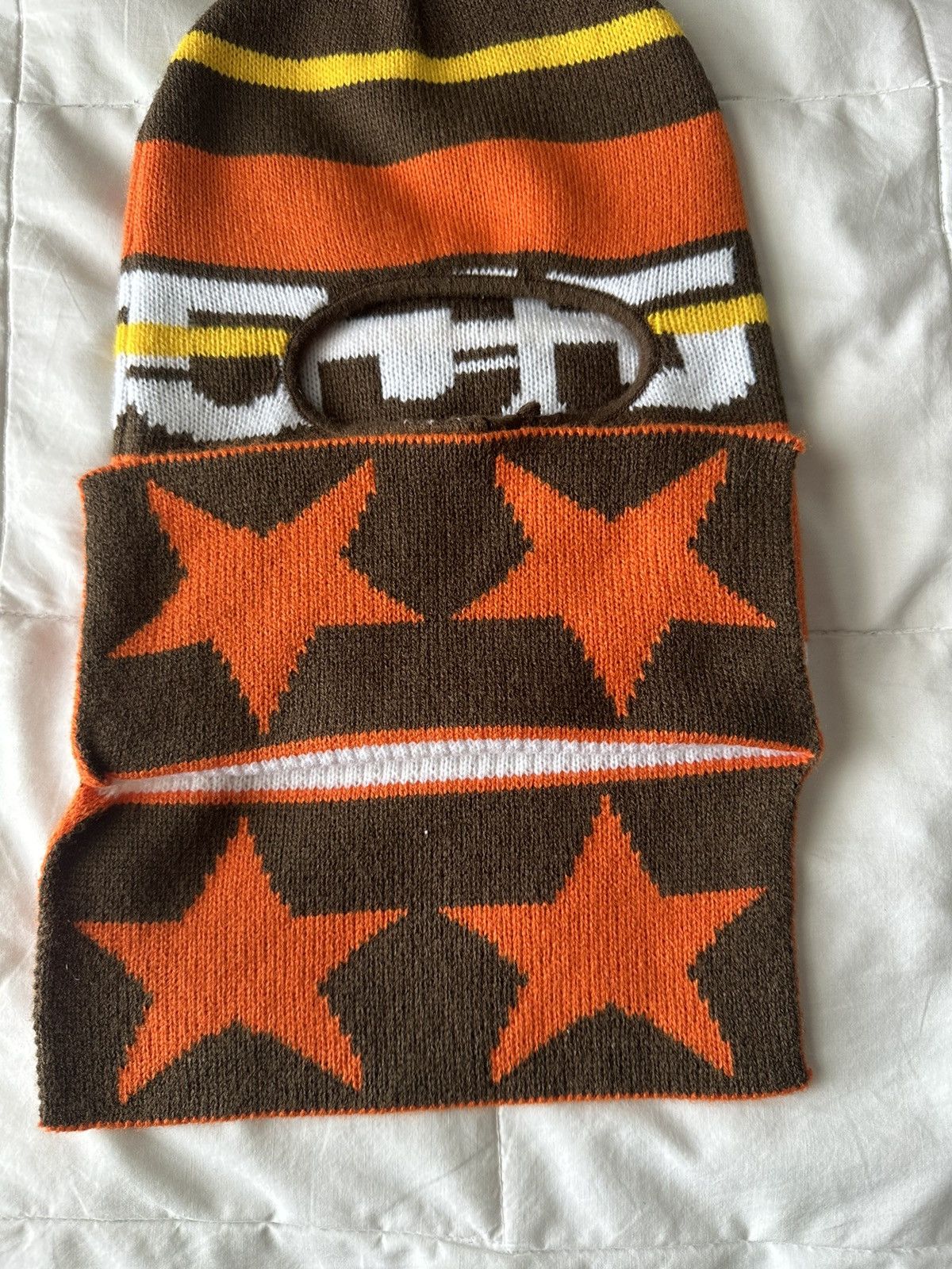 Spider Worldwide × Spyder Spider worldwide Sp5der Orange Balaclava Ski ...