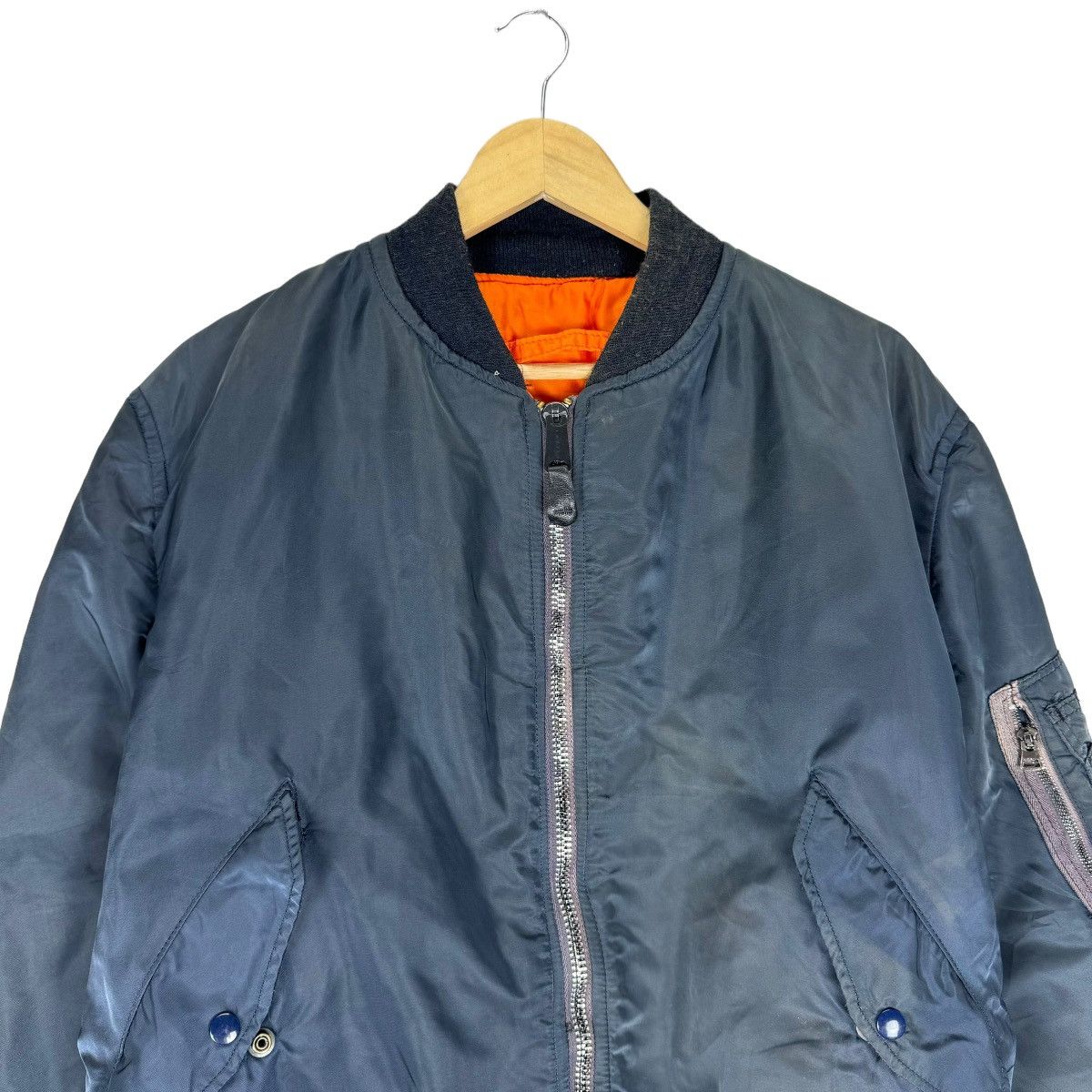 Vintage ️ALPHA INDUSTRIES REVERSIBEL MA-1 BOMBER RIOT JACKET | Grailed