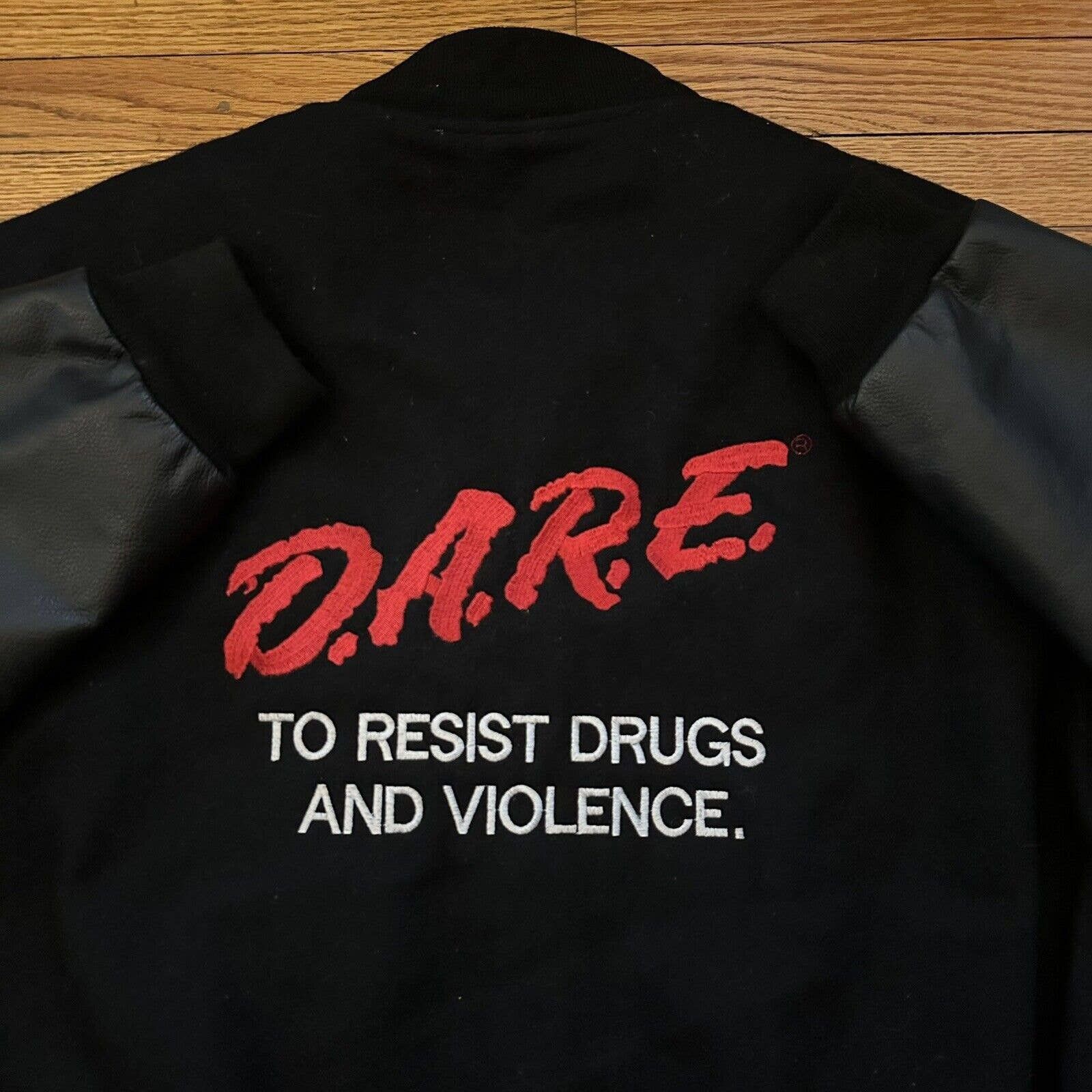 Vintage Vintage DARE To Resist Drugs & Violence Varsity Jacket | Grailed