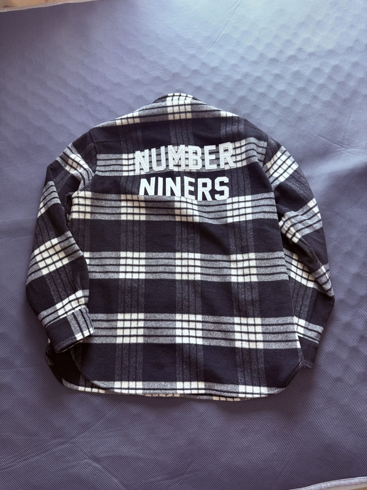Number (N)ine Number Nine Plaid Wool Flannel Shirt Jacket | Grailed