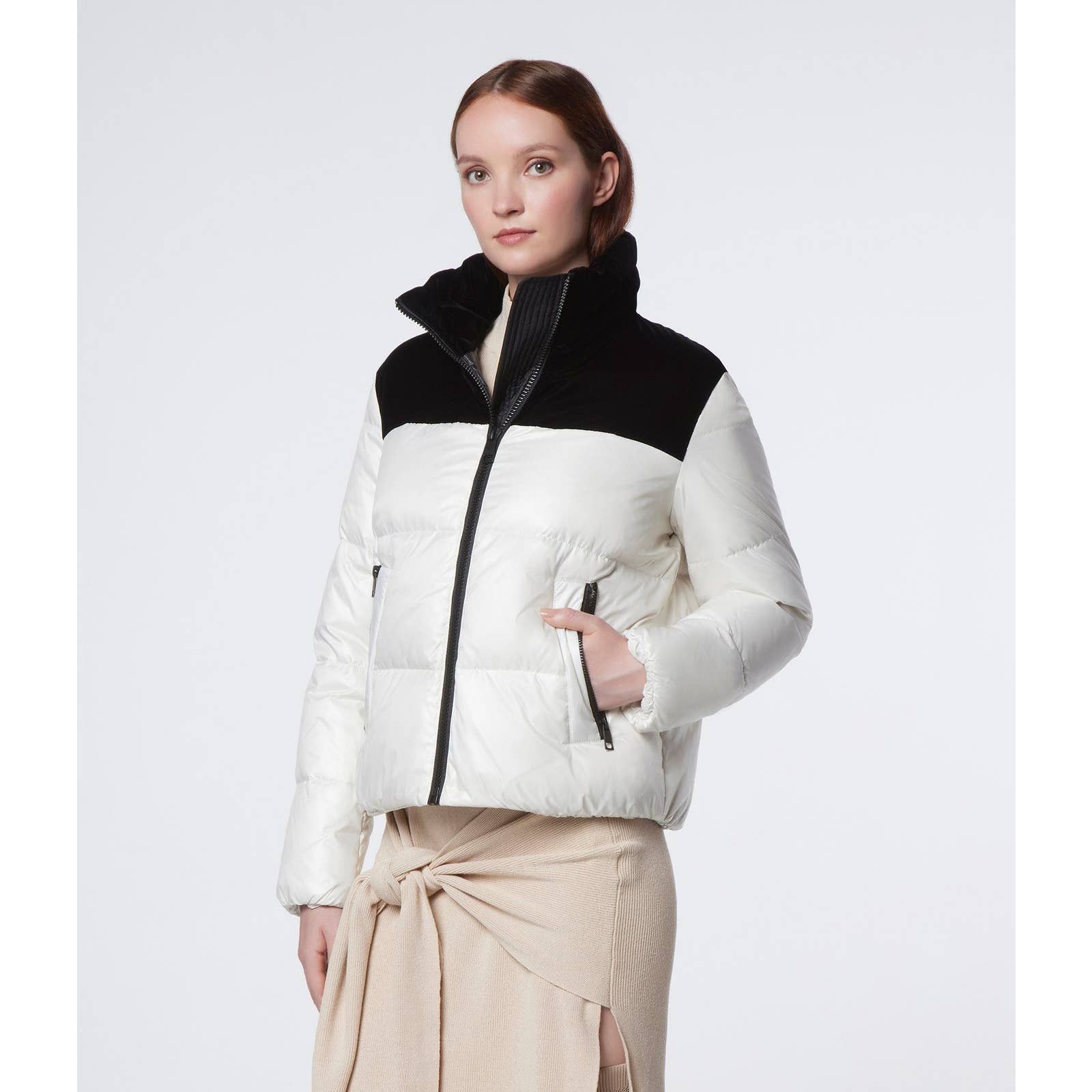 Andrew Marc Andrew Marc Tilly Colorblock Down Blend Puffer Jacket | Grailed