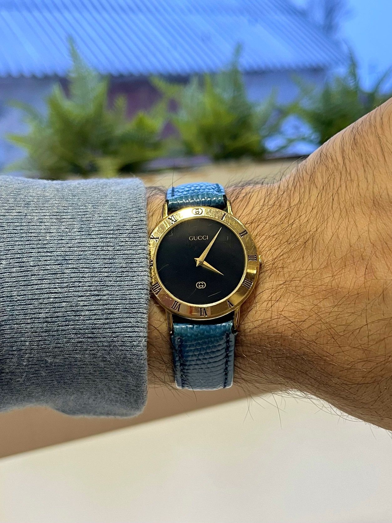 Gucci GUCCI 18K GOLD PLATED ART DECO STYLE 3000M WATCH 90S 80S | Grailed