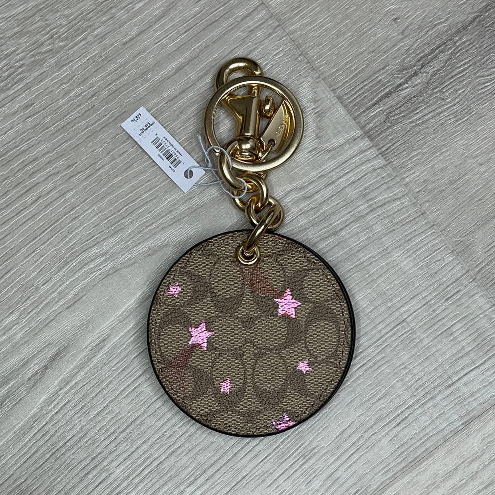 Coach Coach Mirror Bag Charm In Signature Canvas With Disco Star | Grailed