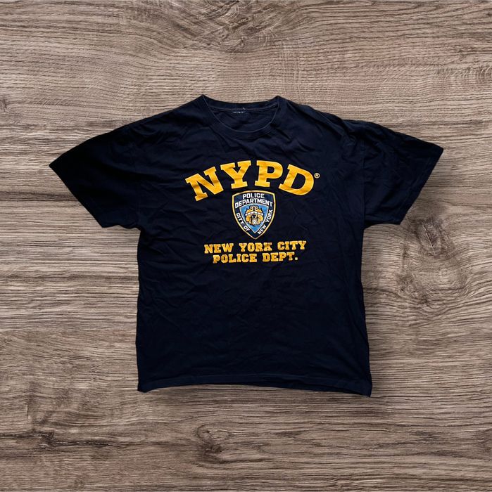 Police Navy blue NYPD Police Department T-shirt | Grailed