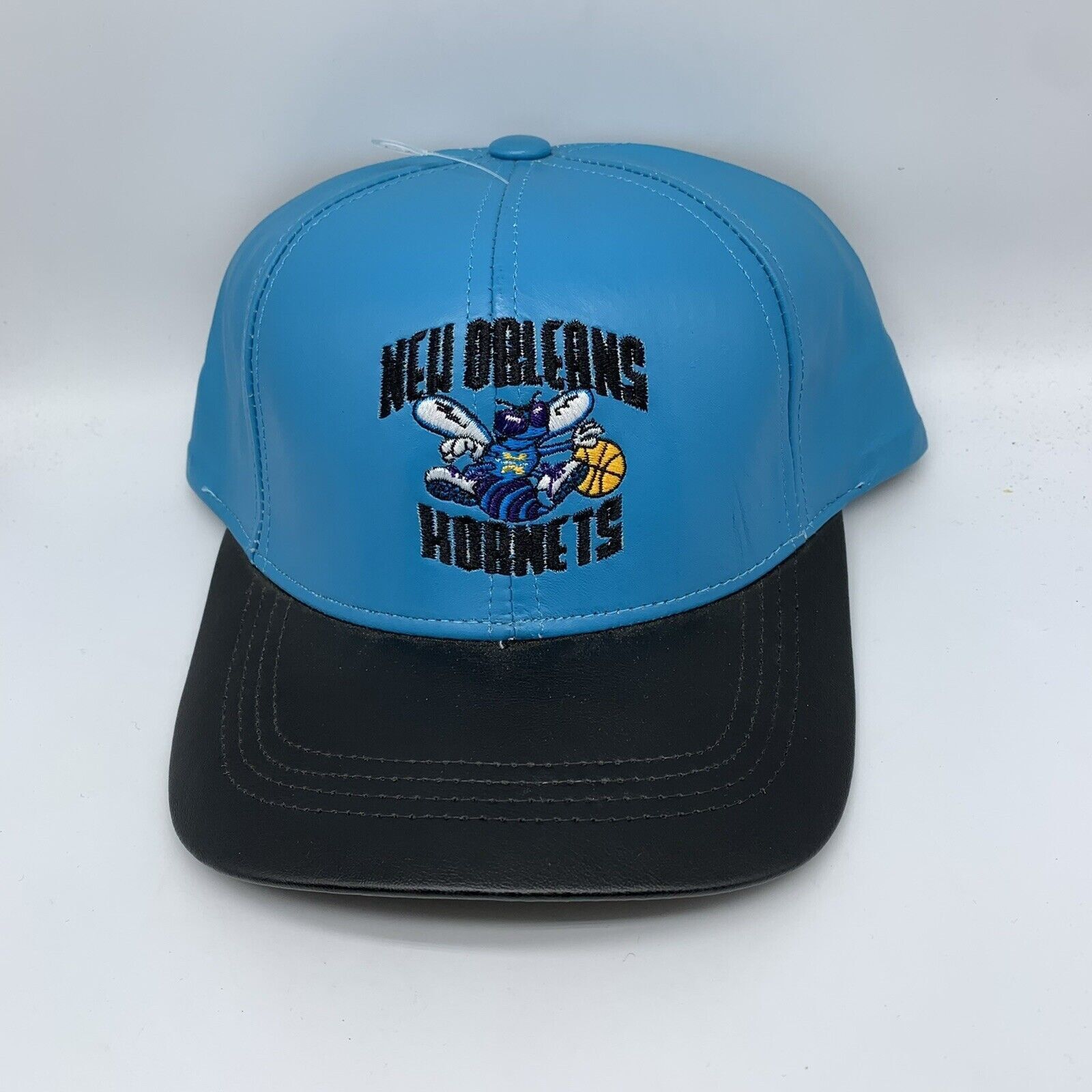 Adidas New Orleans Hornets Hat Men Leather NBA Snap Back Cap New | Grailed