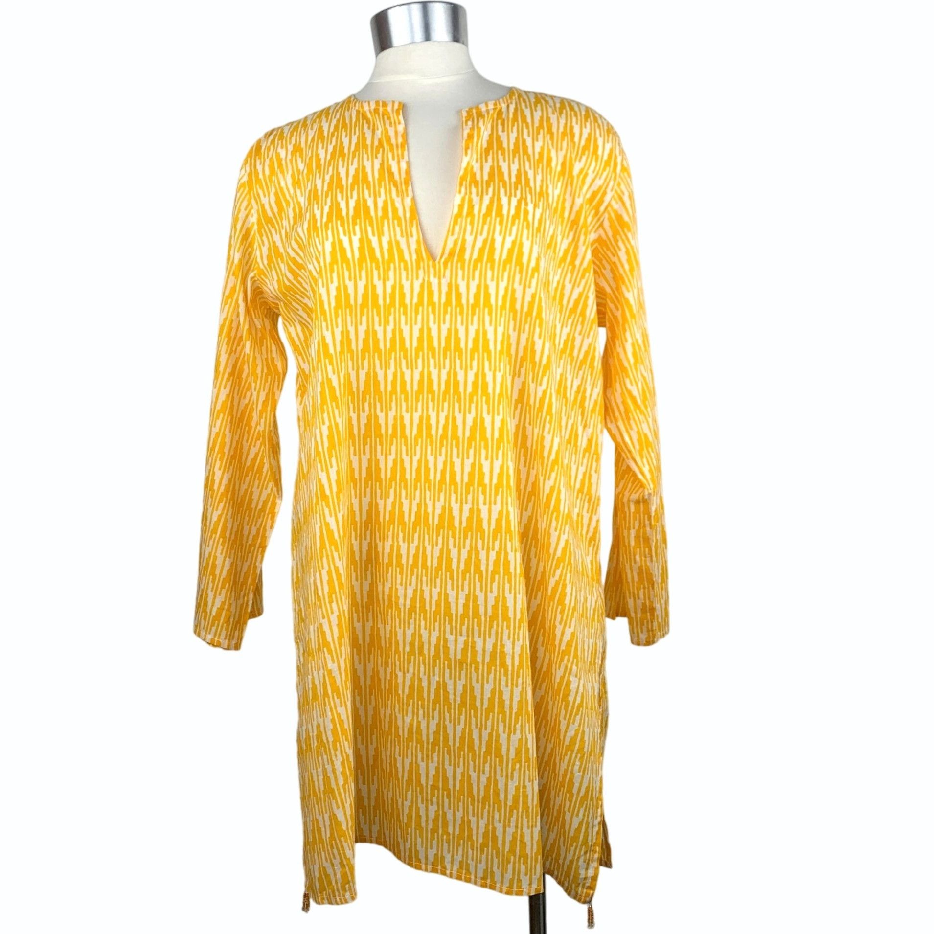 Roberta Freymann Roberta Roller Rabbit Cotton Tunic Beach Cover Up Ikat ...
