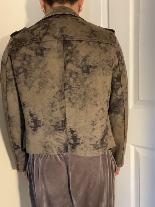 Vintage Oil Spill-like effect Moto jacket | Grailed