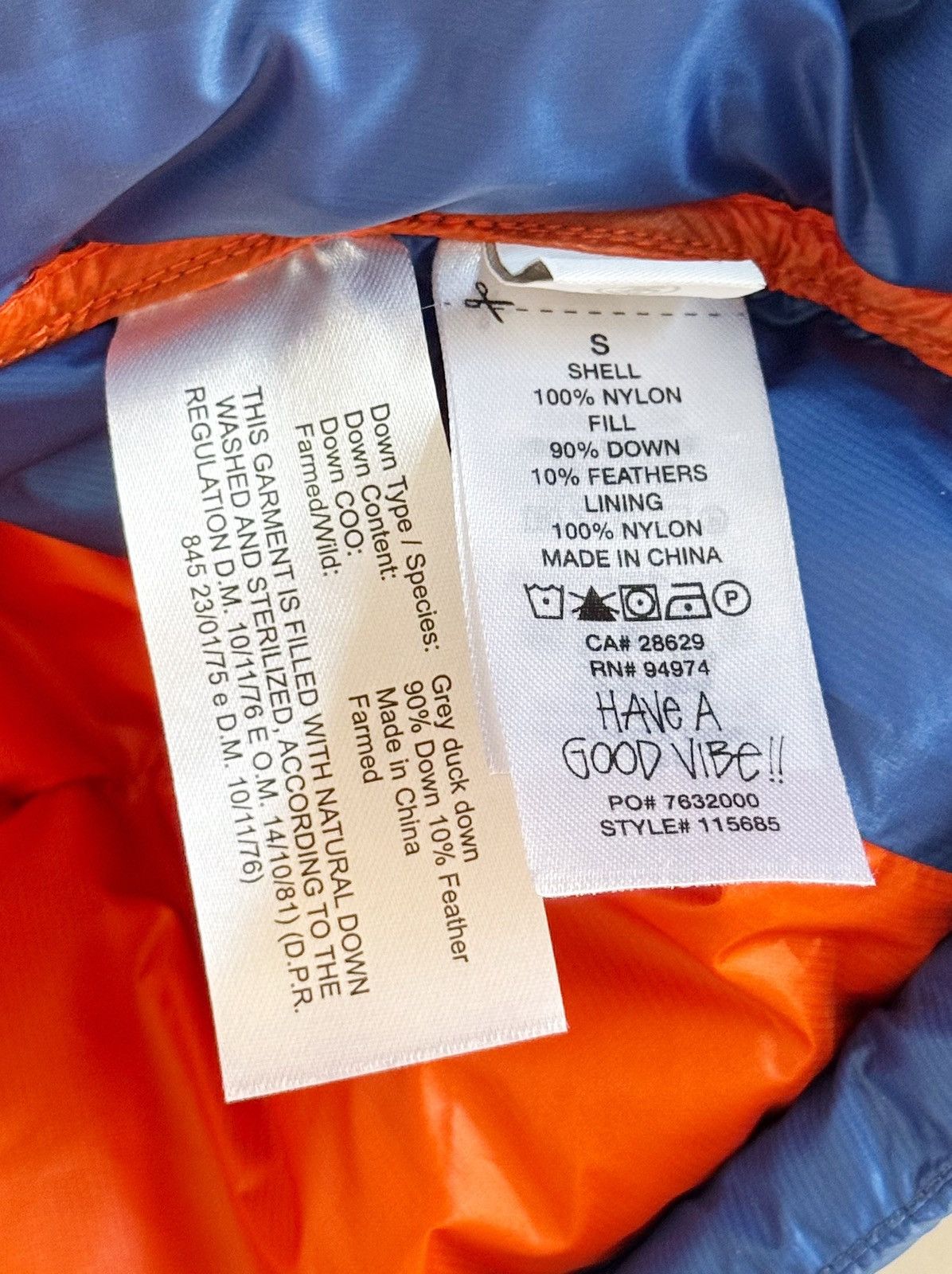 Stussy Stüssy, Down Parka Micro Ripstop, Puffer Jacket, Blue, Small ...