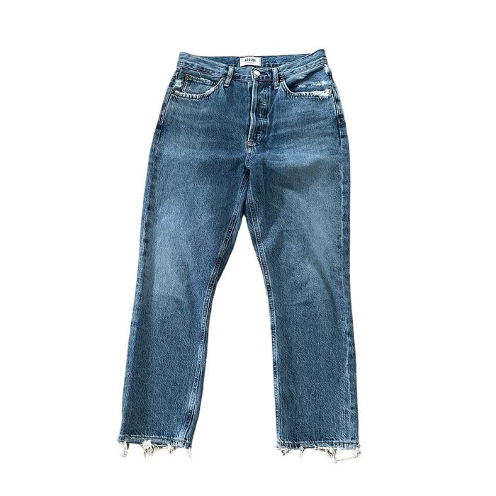 Agolde AGOLDE Riley High Rise Straight Crop Jean Frequency | Grailed