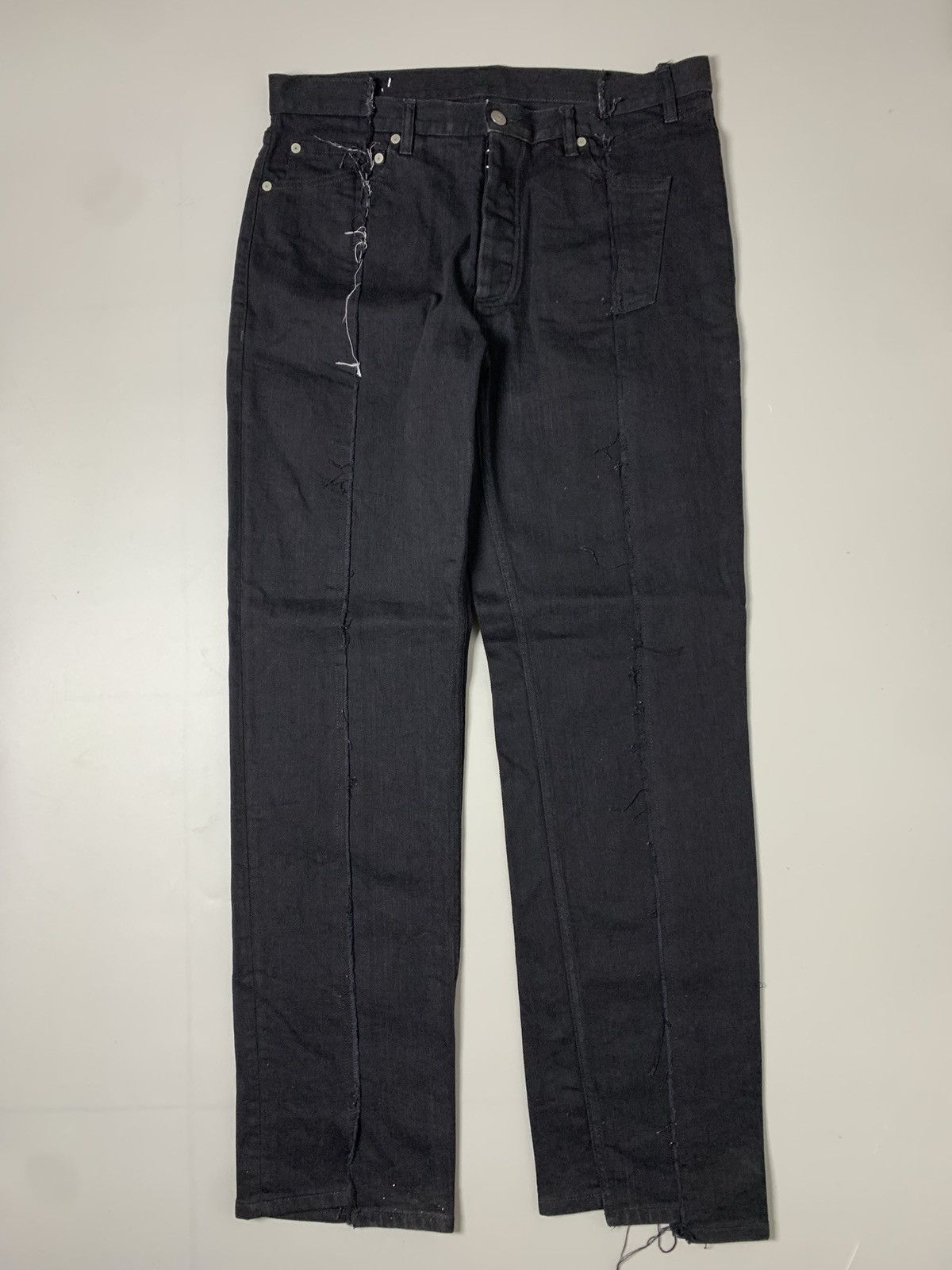 Maison Margiela MAISON MARTIN MARGIELA - RECONSTRUCTED DESTROYED JEANS ...