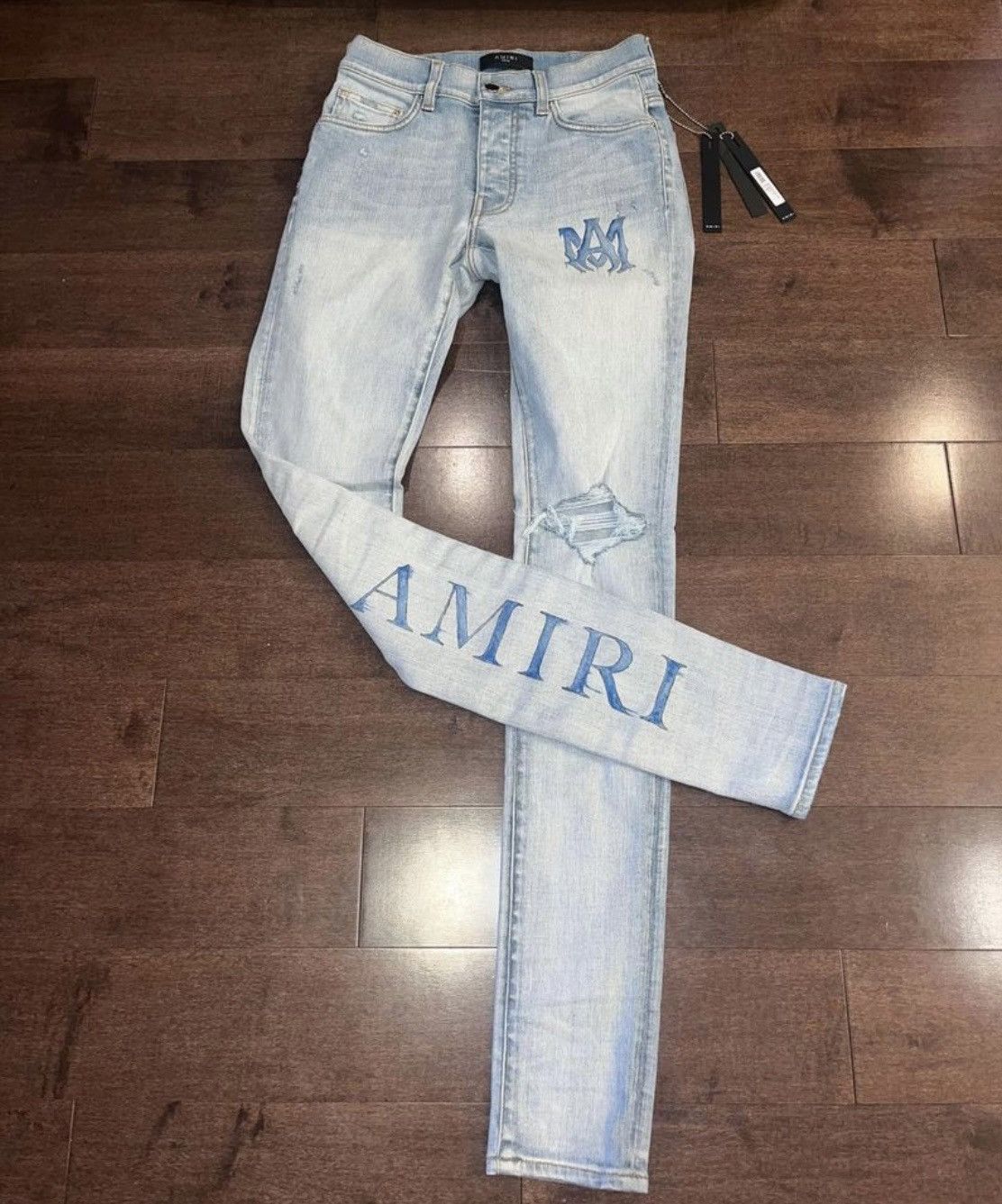 Amiri Rare Amiri light blue jeans | Grailed