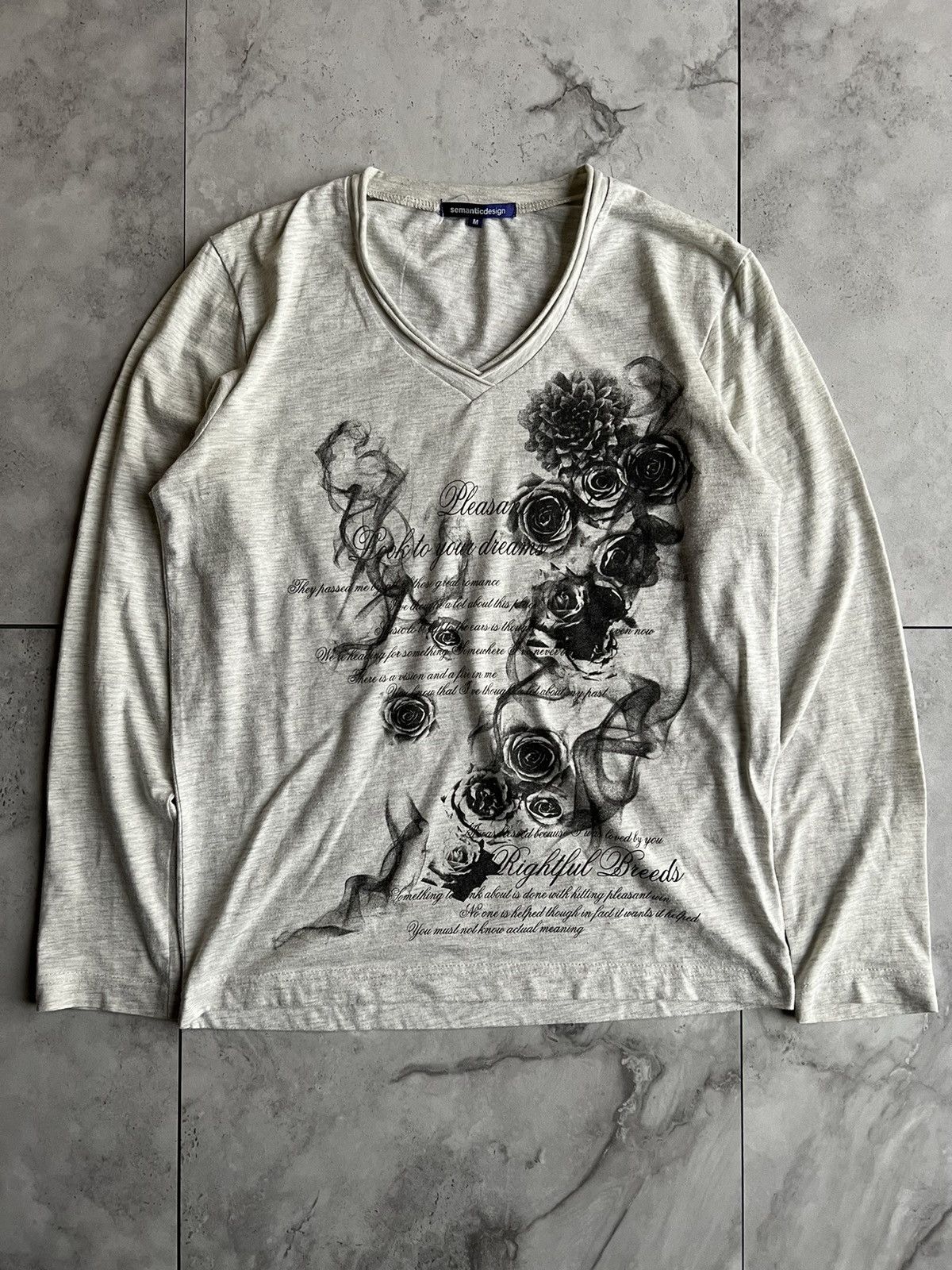 Semantic Design Semantic Design Poem Shirt | Grailed