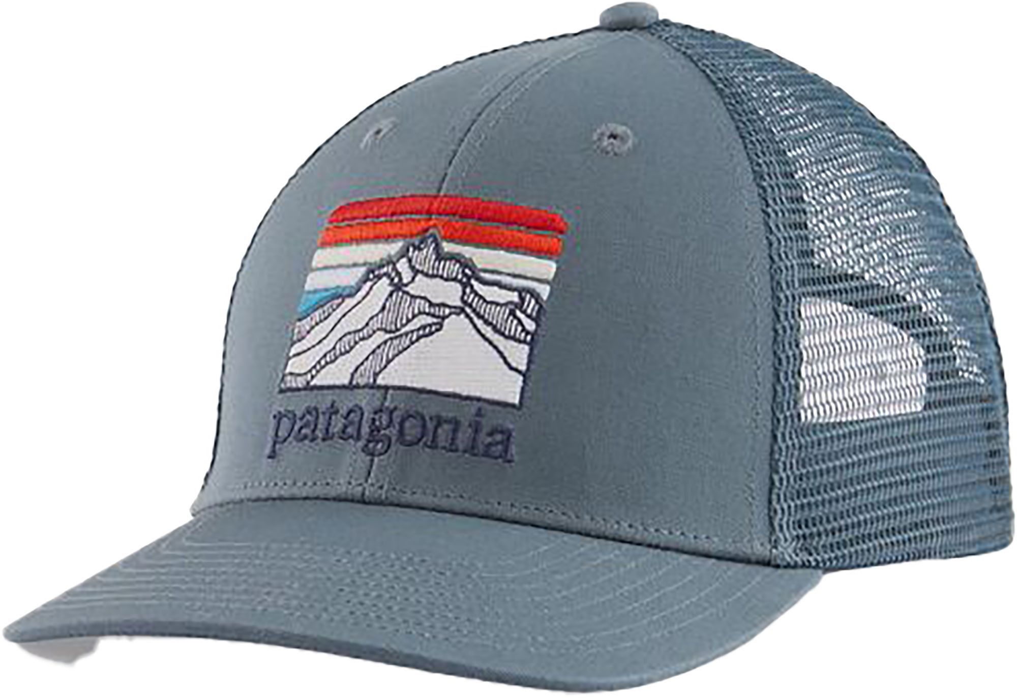 Patagonia Patagonia Line Logo Ridge LoPro Trucker Hat Grey NEW Unisex ...