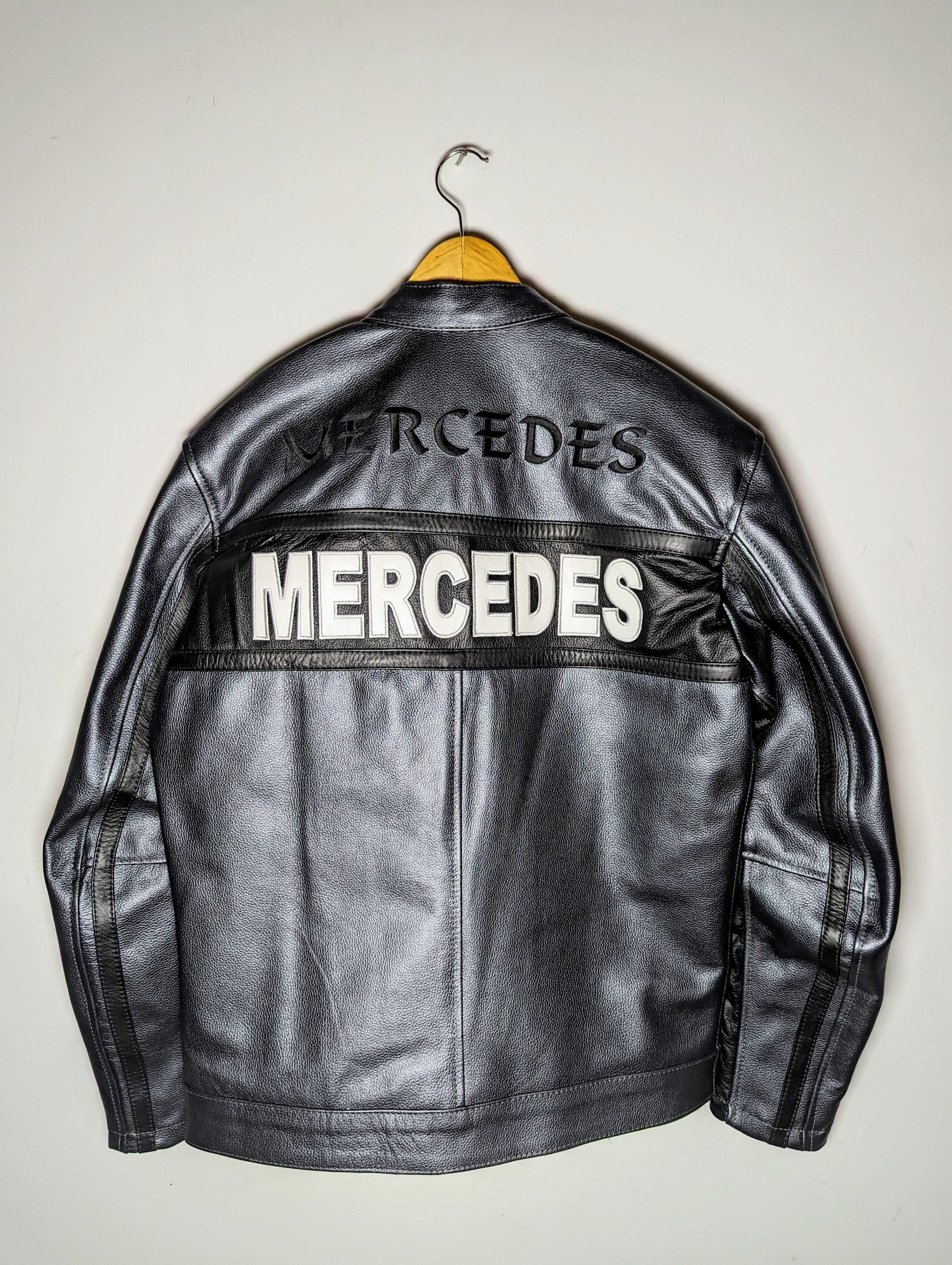 Leather Jacket × Mercedes Benz × Racing 🔥🔥 Mercedes Benz Leather Jacket ...