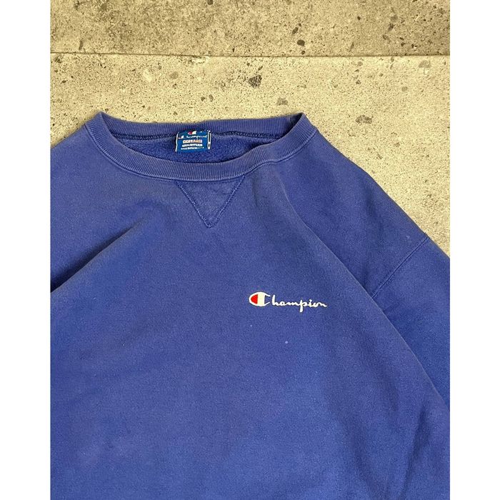 Champion Blue Champion Sweatshirt (XL) - 1990s | Grailed