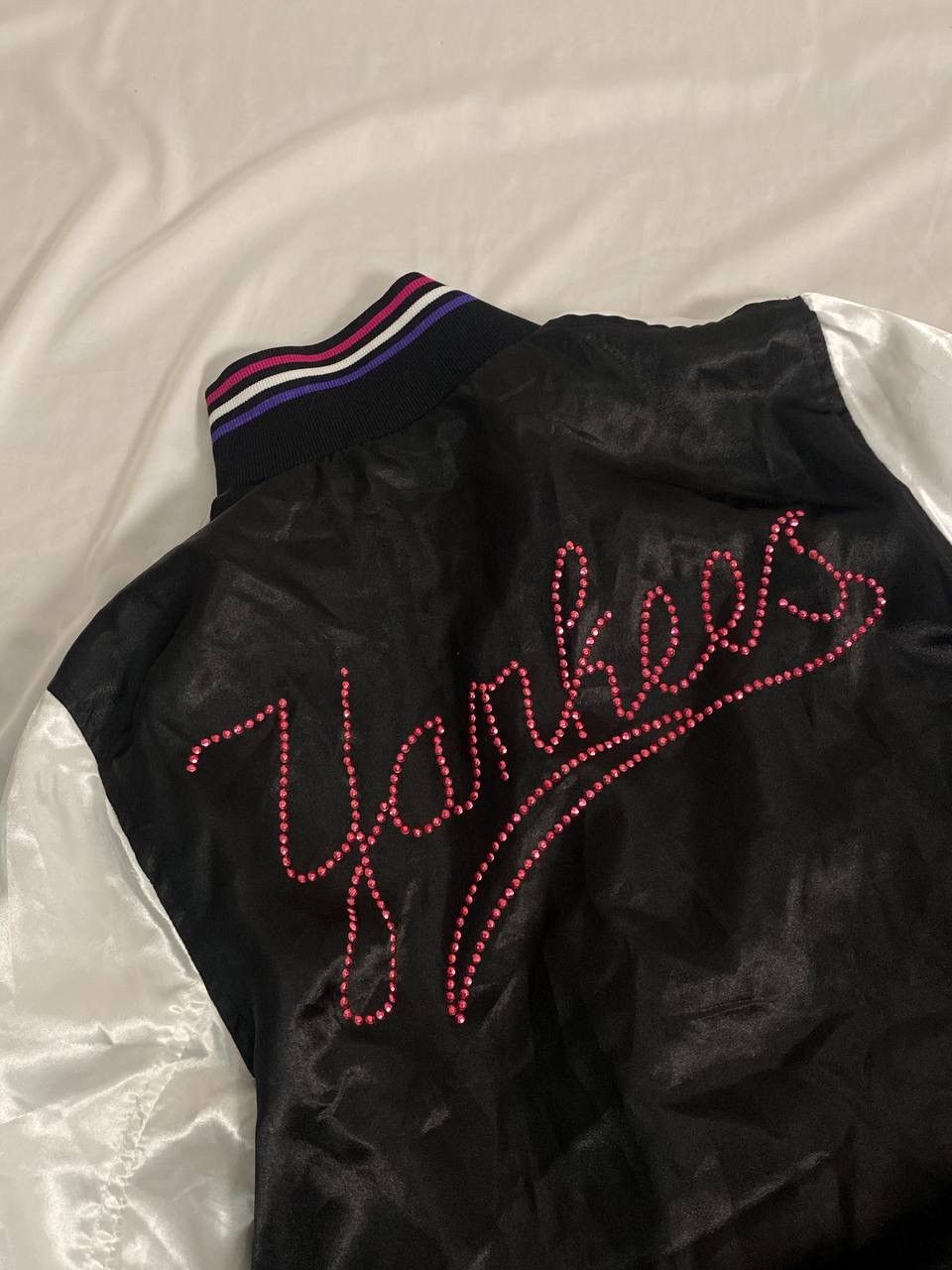 Vintage New York Yankees y2k vintage satin bomber jacket | Grailed