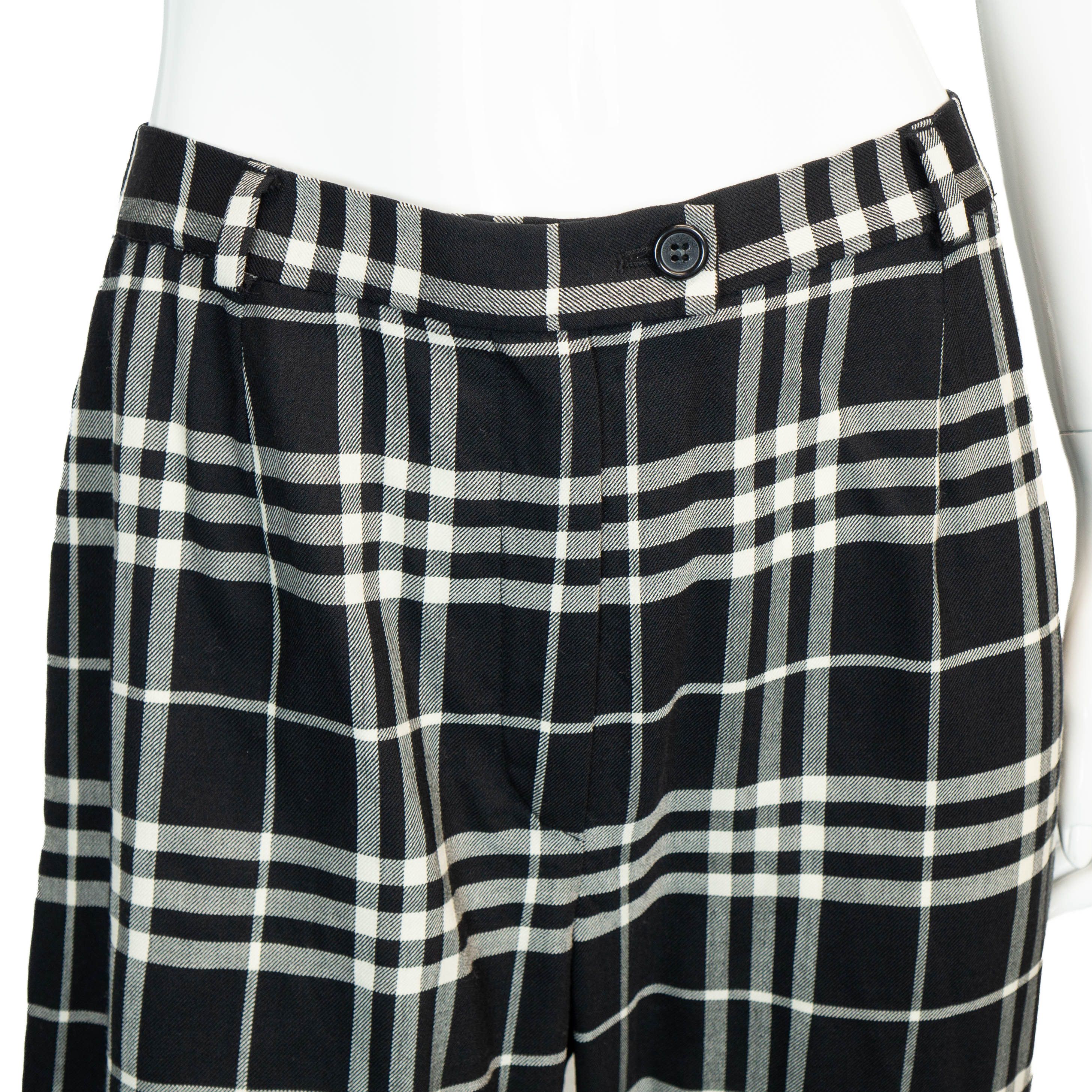 Burberry BURBERRY Check Monogram Pants Black Women Vintage 00s | Grailed