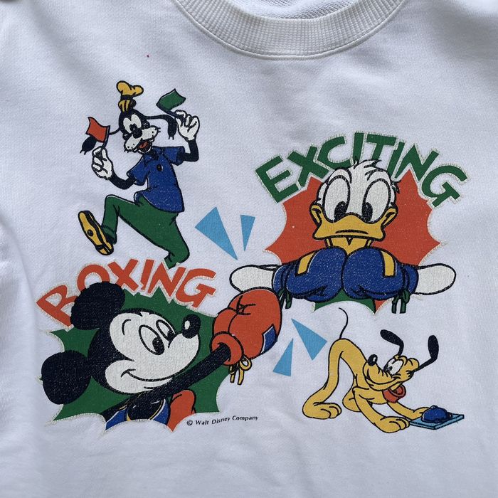 Vintage Vintage Mickey Mouse Walt Disney Boxing Crewneck | Grailed