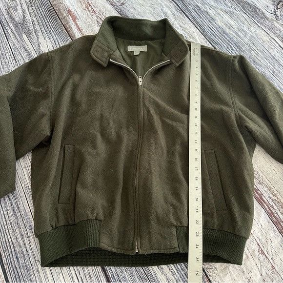 Evergreen Evergreen Men’s Army Green Wool Bomber Jacket | Grailed
