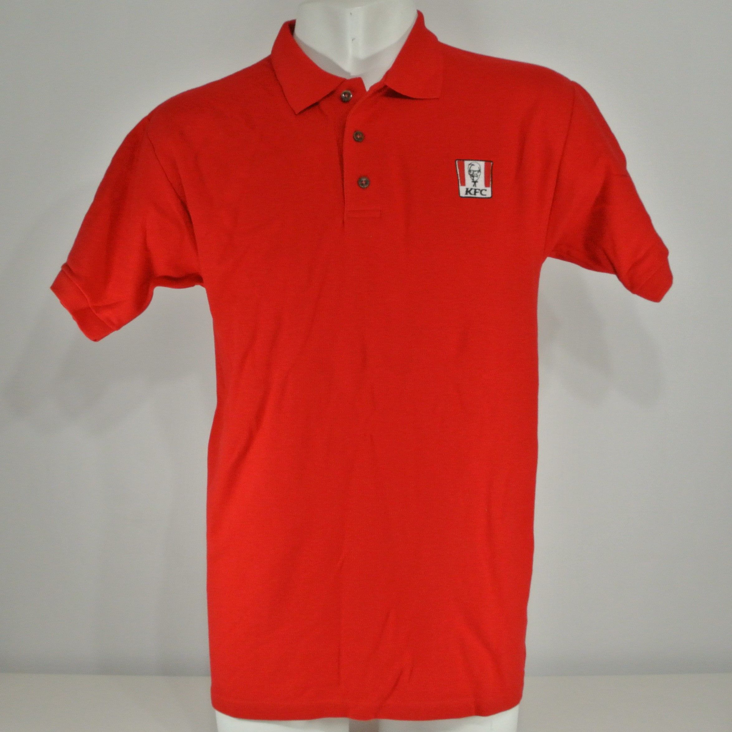Mando KFC Kentucky Fried Chicken Bucket Uniform Red Polo Shirt | Grailed