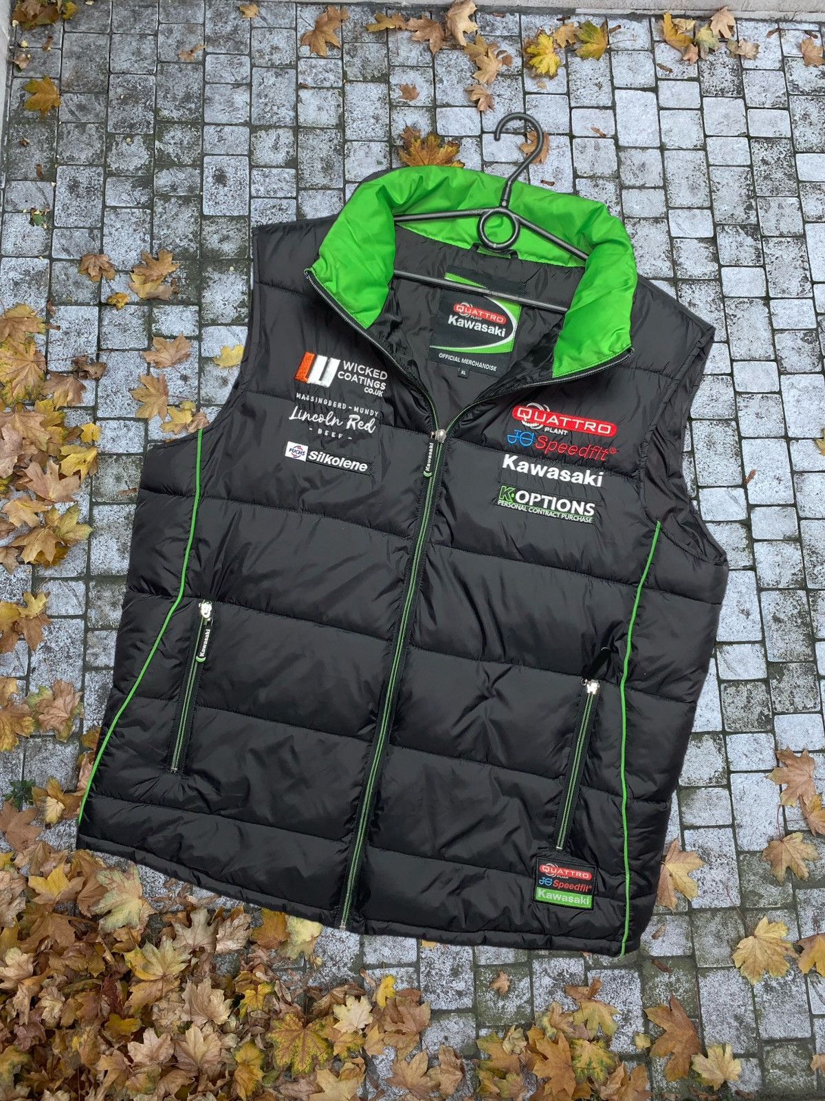 Ferrari × Racing × Vintage Vest racing Kawasaki Quattro speed | Grailed