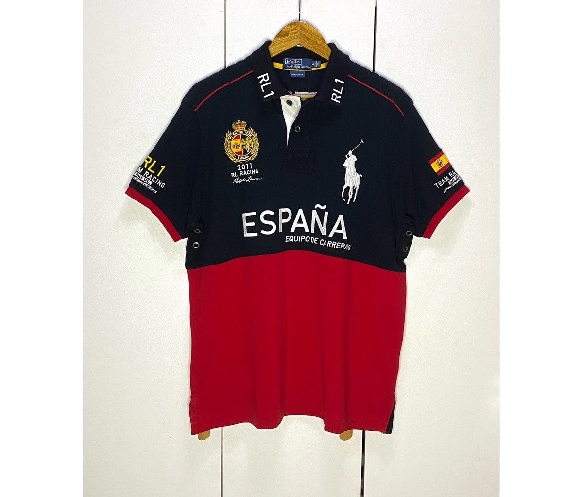 Ralph Lauren Rare Ralph Lauren RL Racing España Polo Y2K Chief keef ...