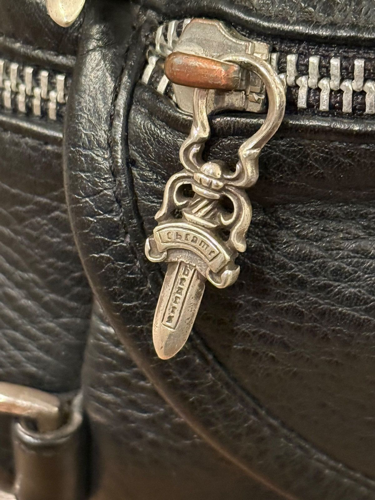 Chrome Hearts Black Leather Snatpack Bag | Grailed