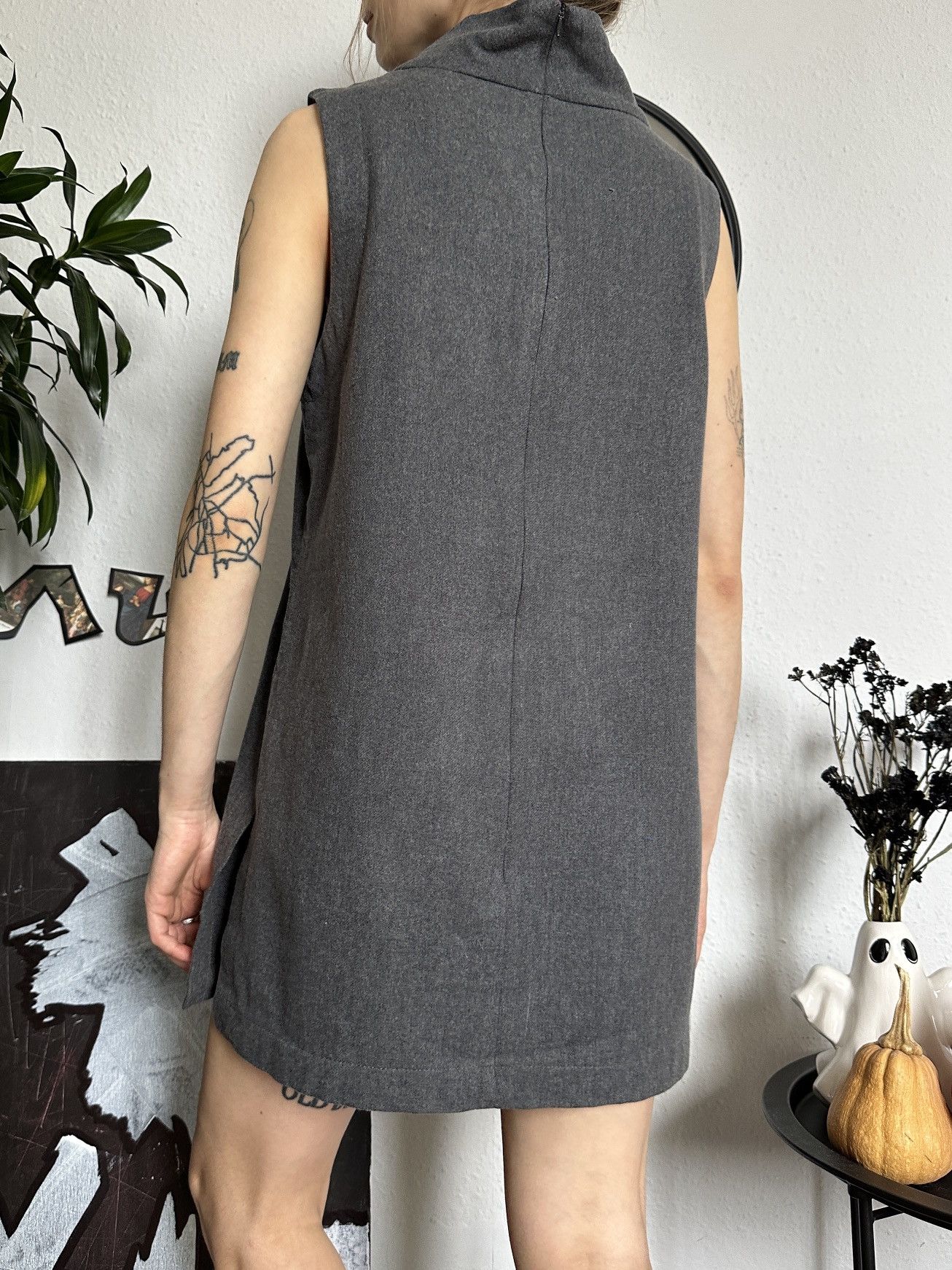 Archival Clothing × Avant Garde × Streetwear Vintage Wool Micro Mini ...