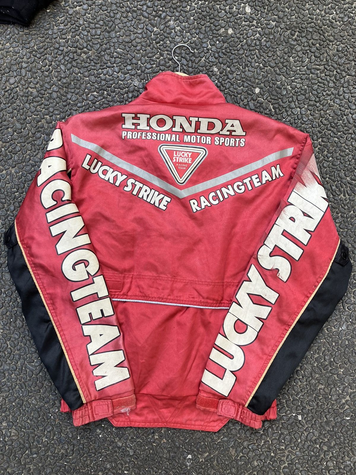 Honda × Racing × Vintage 90s Honda Lucky Strike Team Race Jacket | Grailed