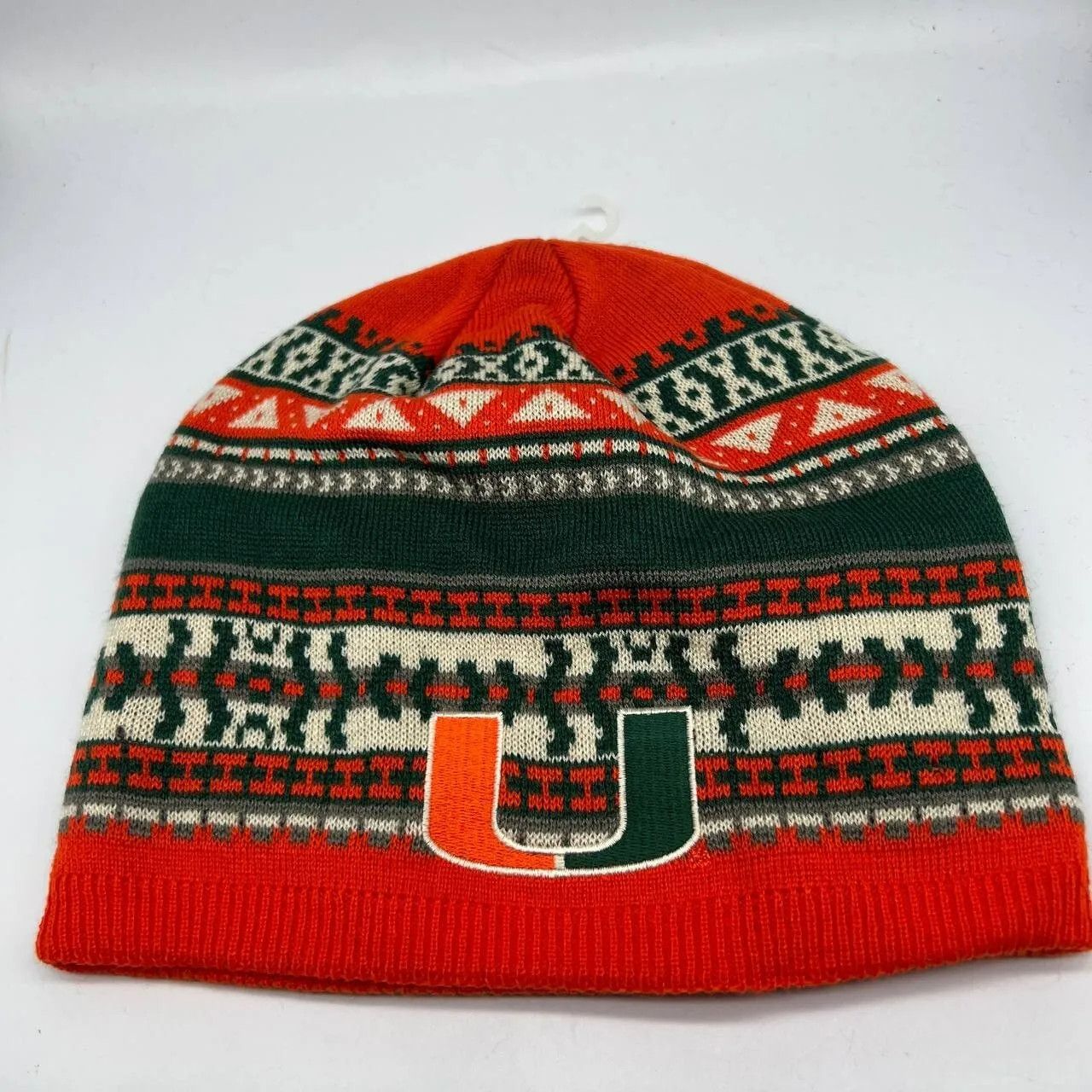 Adidas Miami Hurricanes NCAA Adidas Beanie Hat Orange Men | Grailed