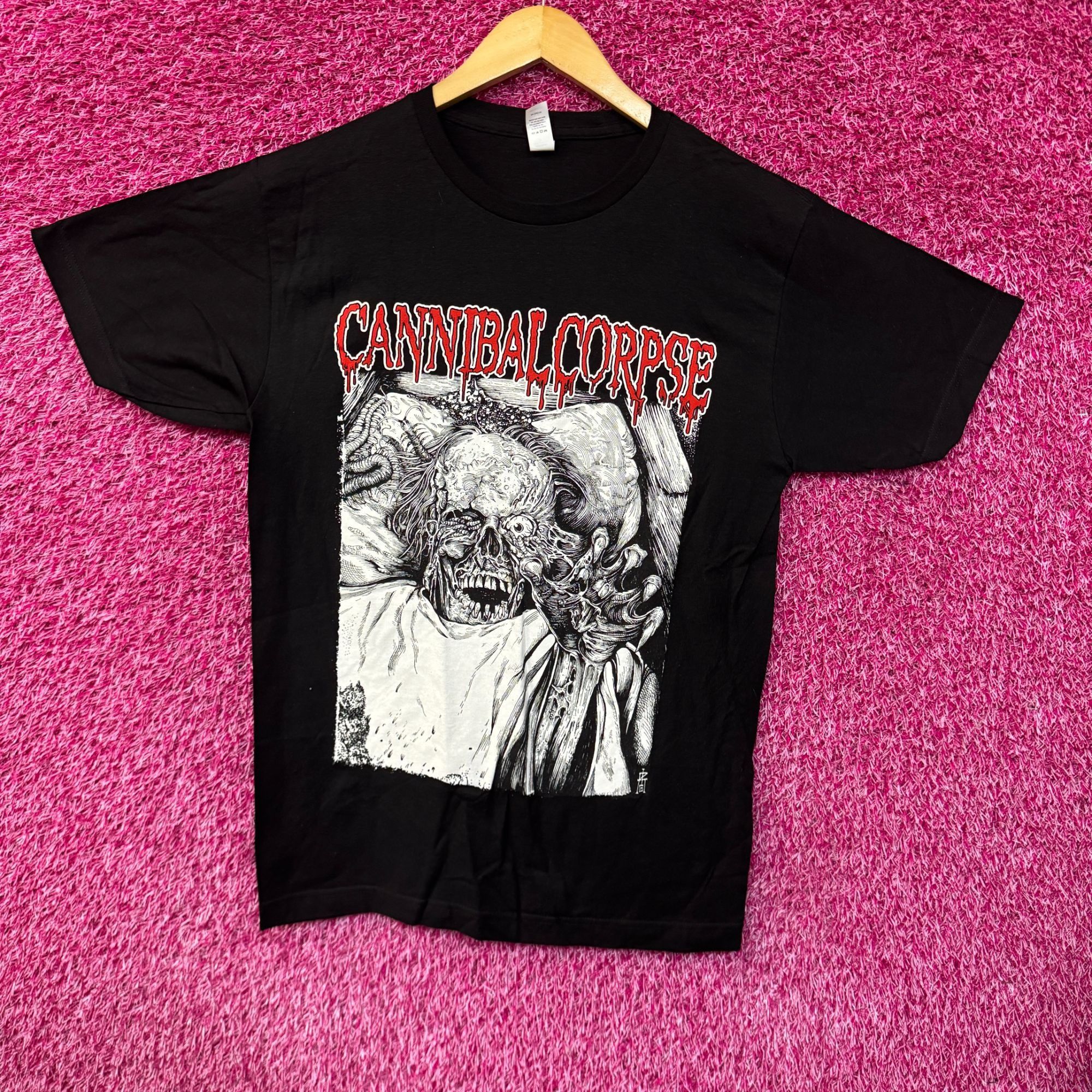 Rock Band × Rock T Shirt × Streetwear Cannibal Corpse Rotting Coffin ...