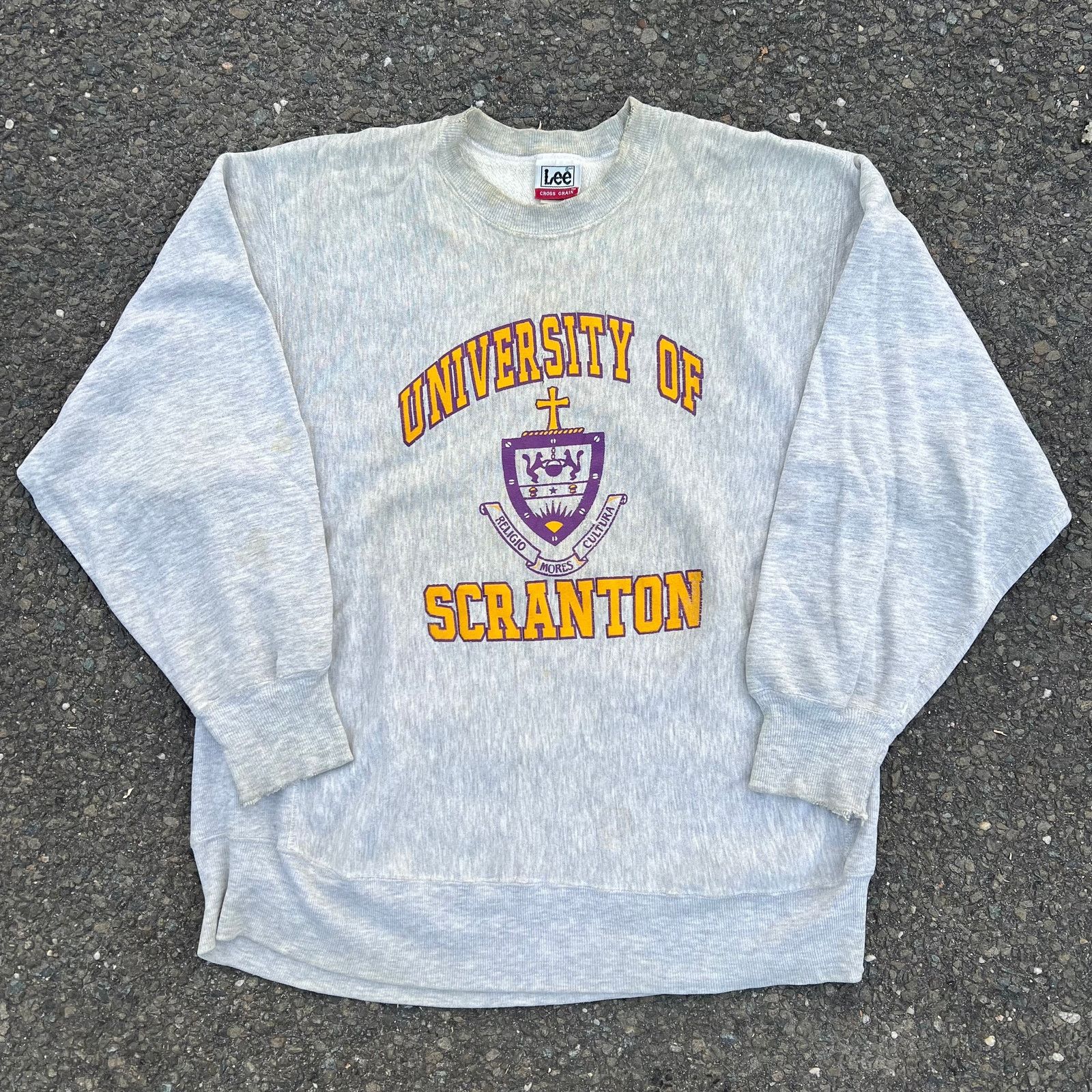 Collegiate × Lee × Streetwear Vintage Scranton pro weave cross grain ...