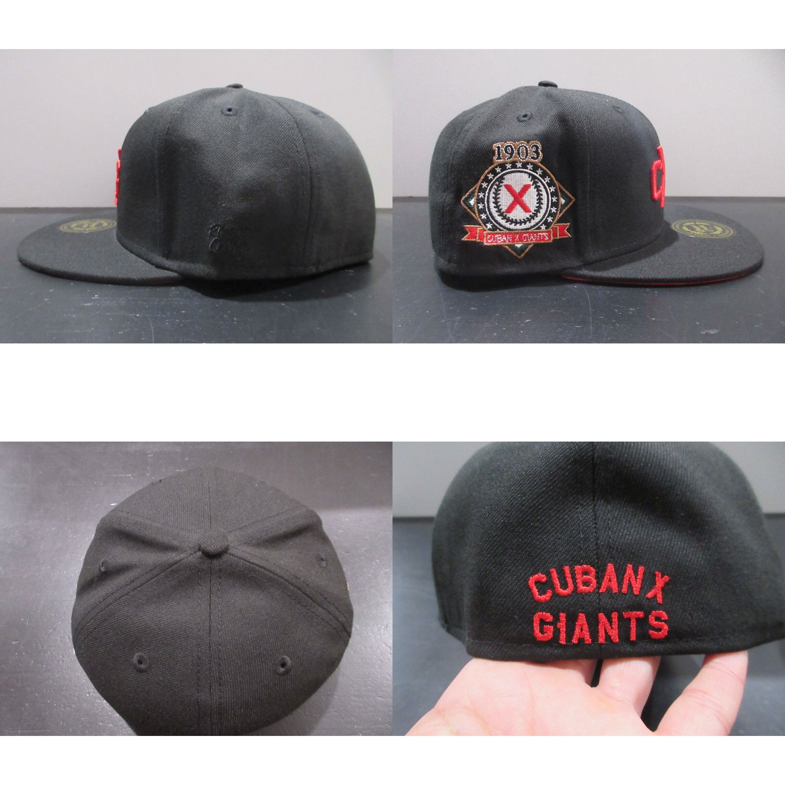 Vintage Cuban X Giants Hat Cap Fitted Mens 7 3/8 Cuba Negro League ...