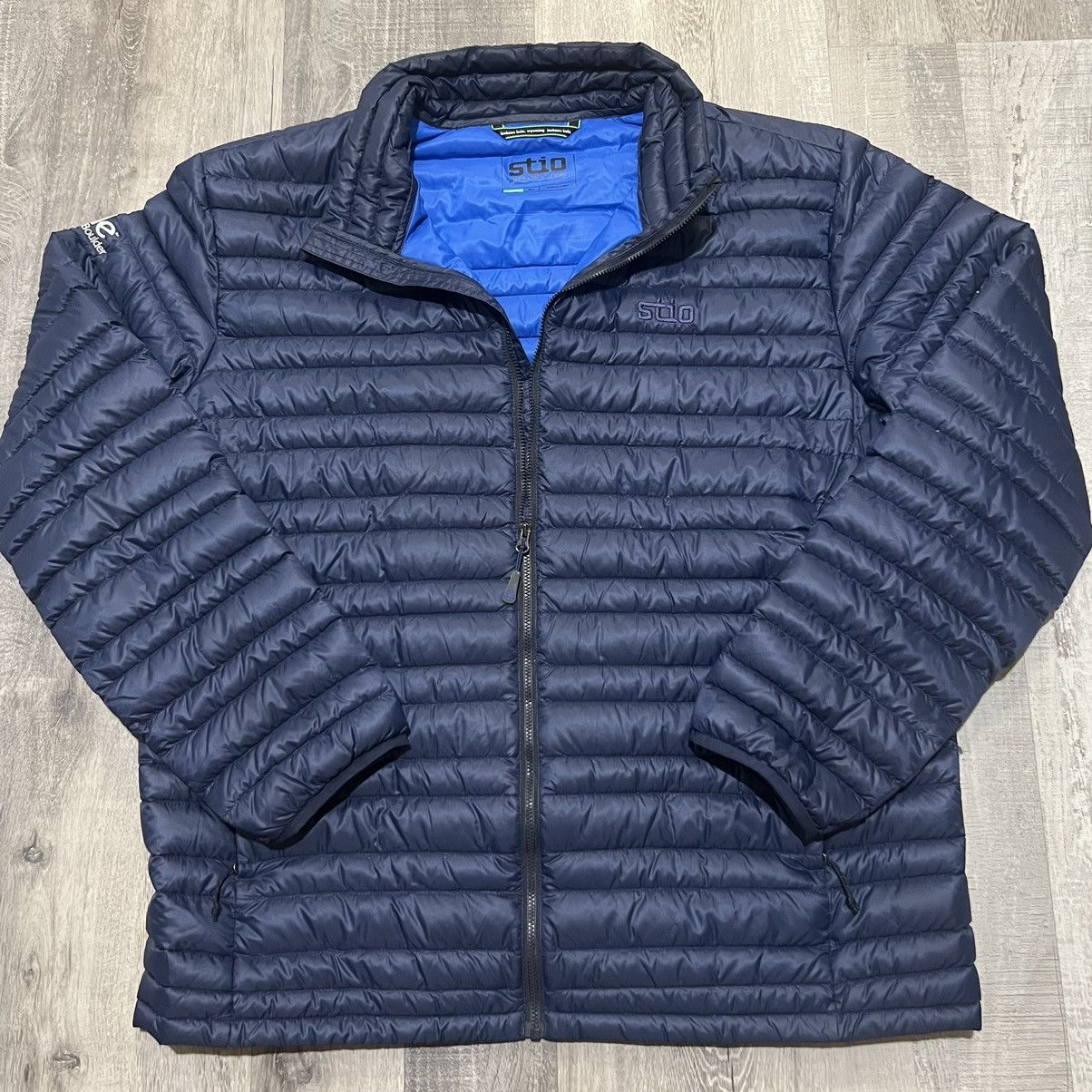 Stio Stio Pinion Dark Blue Goose Down GOOGLE Puffer Ski Jacket | Grailed