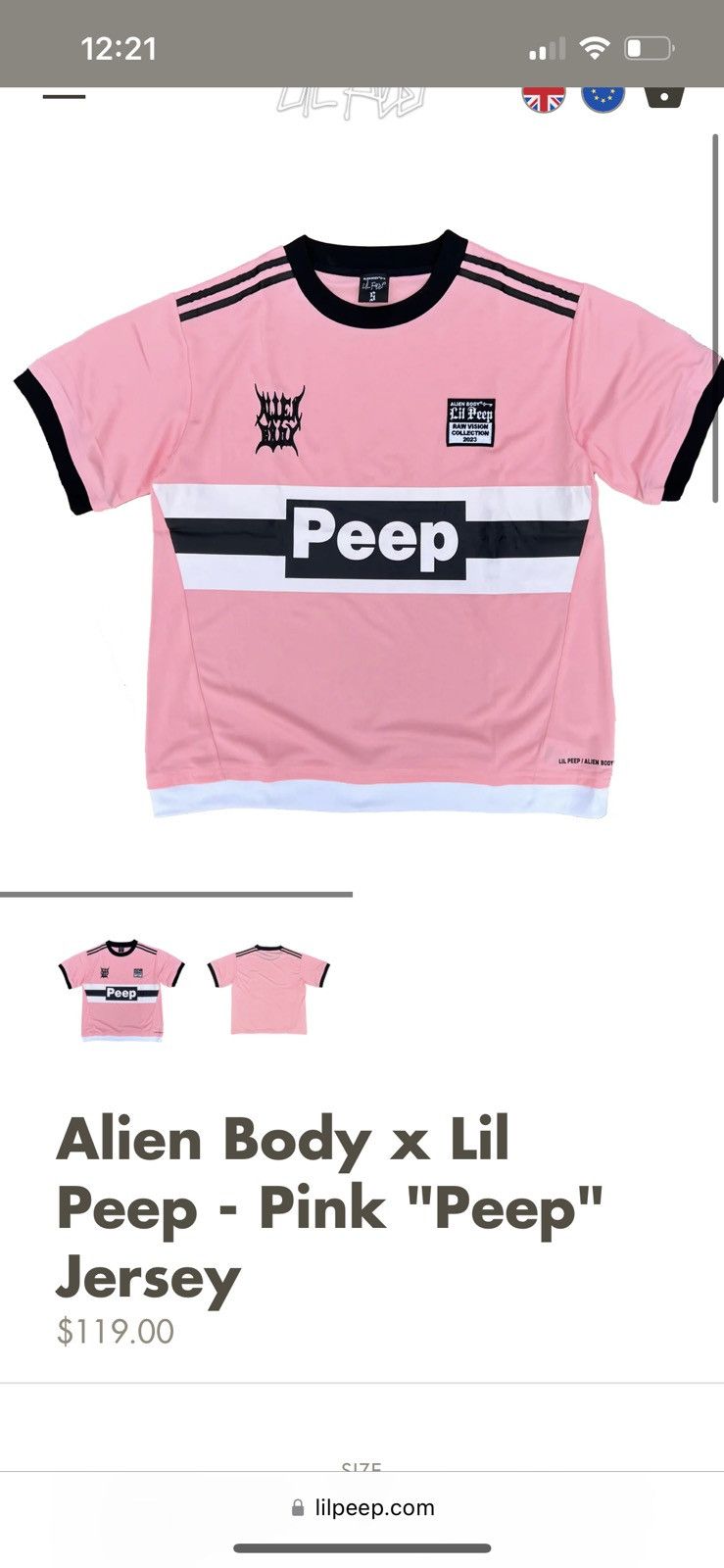 LIL PEEP × Pictureplane Alien Body Alien Body x Lil Peep Pink “Peep ...