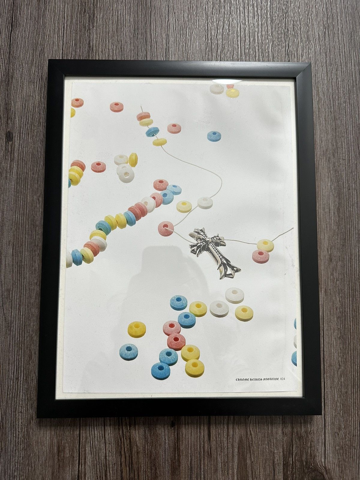 Chrome Hearts 🖤Chrome Hearts🖤 Candy Cross Necklace 9x12 Framed Poster ...
