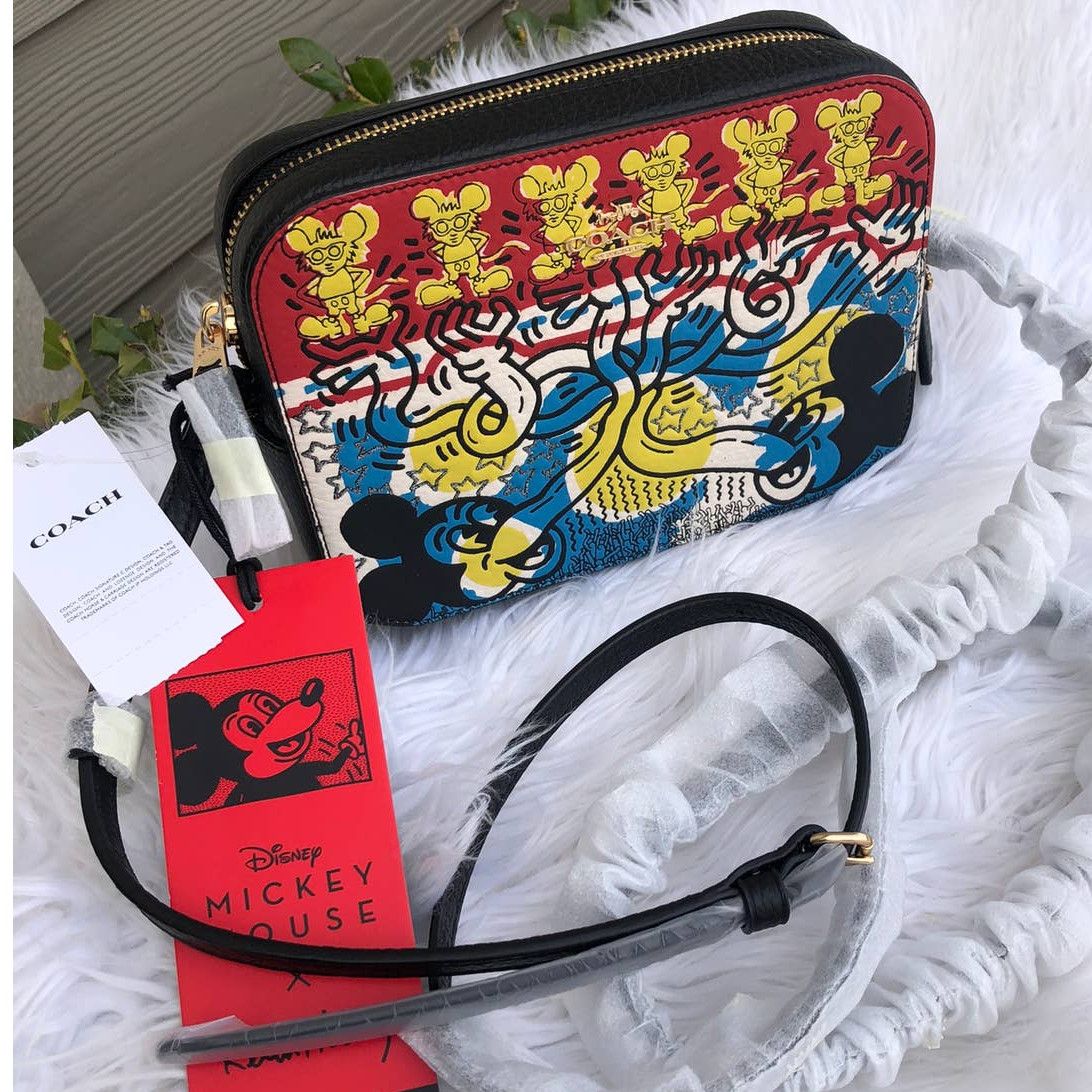 Coach Disney Mickey Mouse X Keith Haring Mini Camera Bag | Grailed