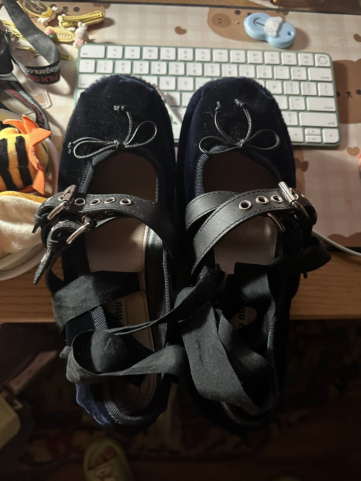 Miu Miu miu miu platform ballet flats | Grailed