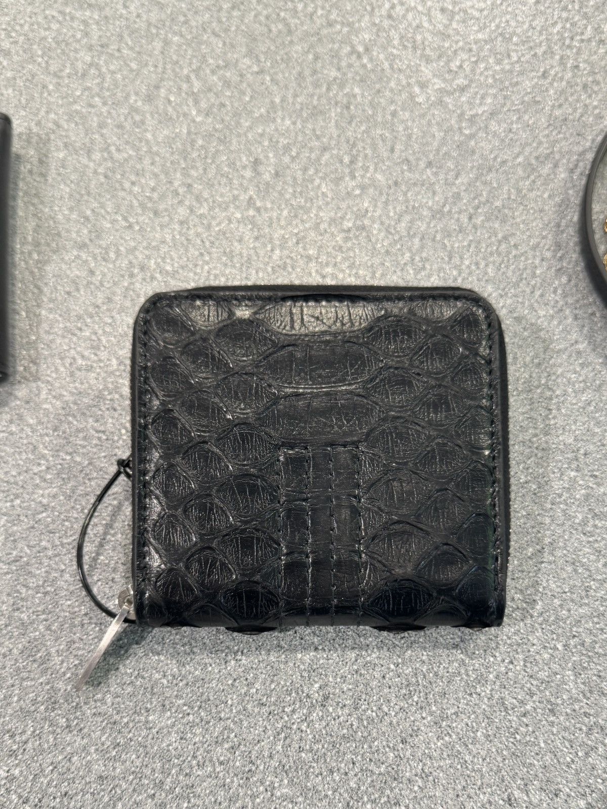 Rick Owens Rick Owens Leather Python Wallet | Grailed