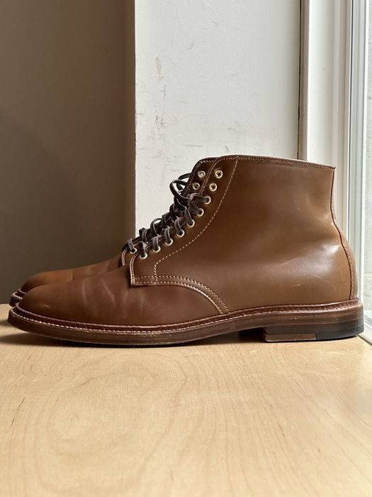 Alden Alden Whiskey Shell Cordovan plain toe derby boot 10.5C | Grailed