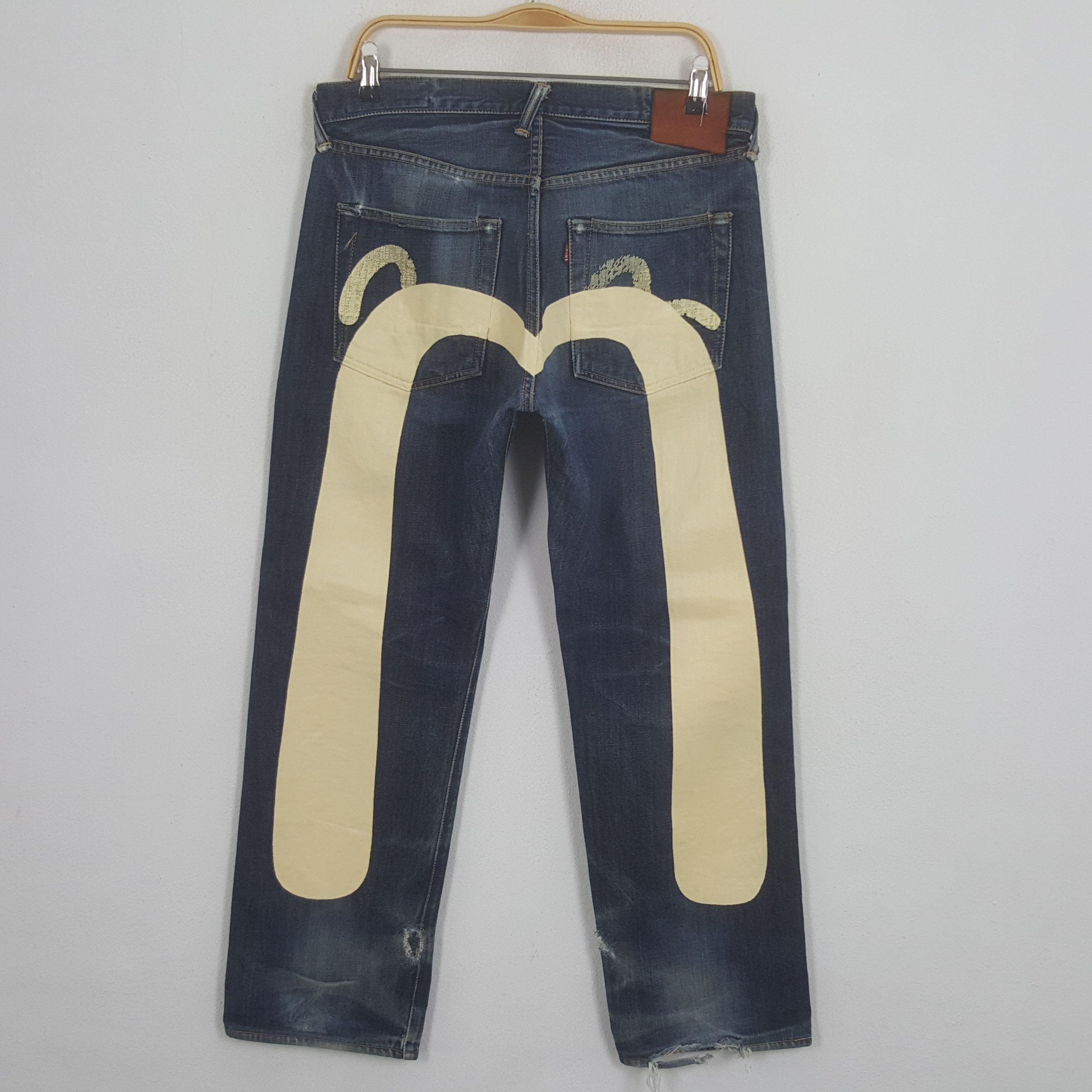 Evisu × Japanese Brand × Vintage Vintage Evisu Yamane Selvedge Custom Art Daicock Denim Jeans ...