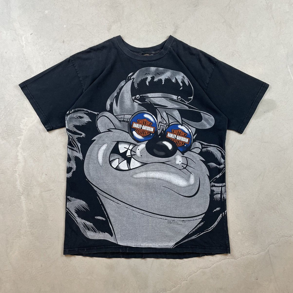 Vintage Vintage 1994 Harley Davidson Taz AOP 90’s Tshirt | Grailed