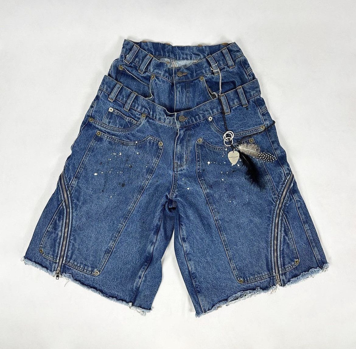 Designer × Japanese Brand × Streetwear Paynestar Denim double layer ...