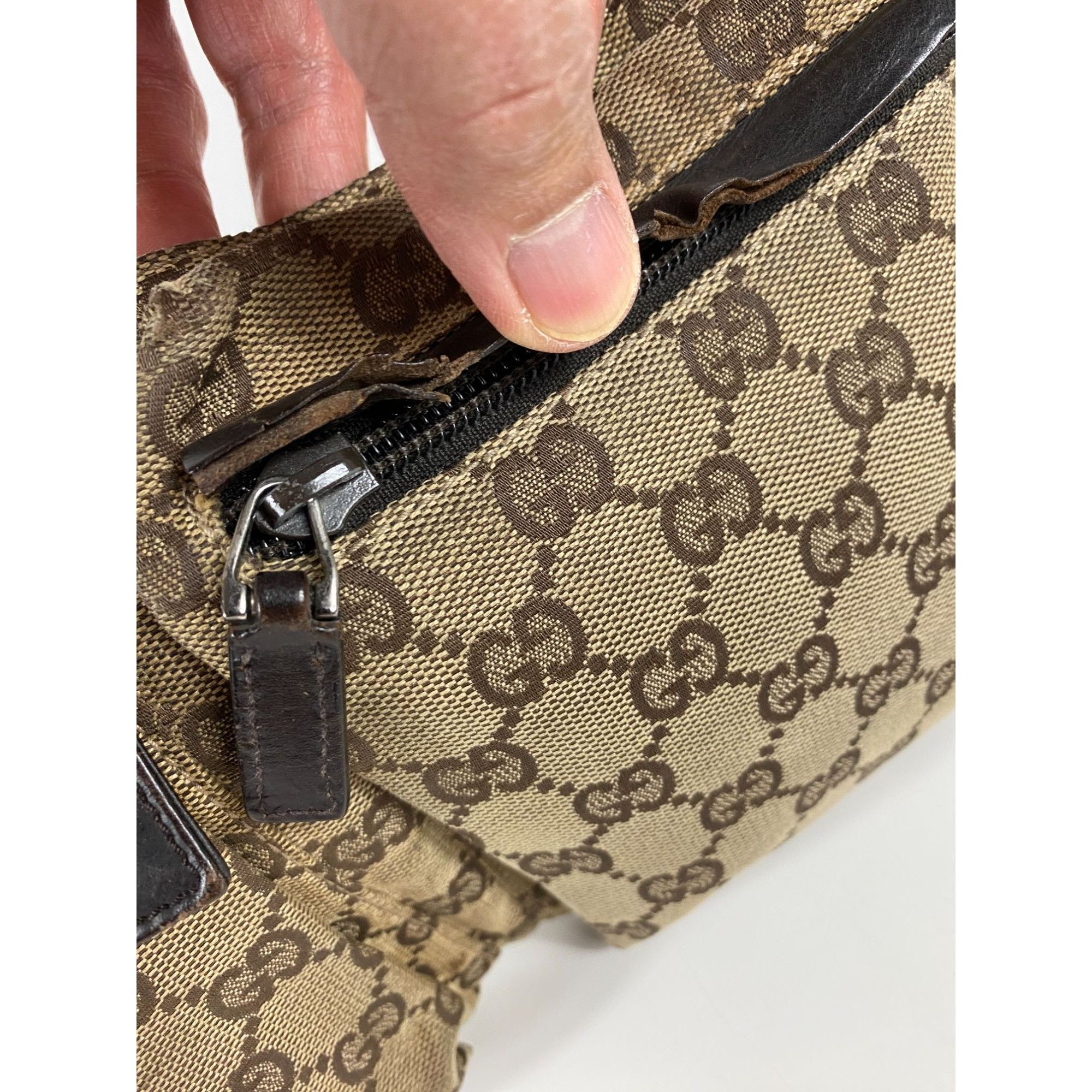 Gucci Gucci GG Monogram Canvas & Leather Waist Bag Fanny Pack Made ...
