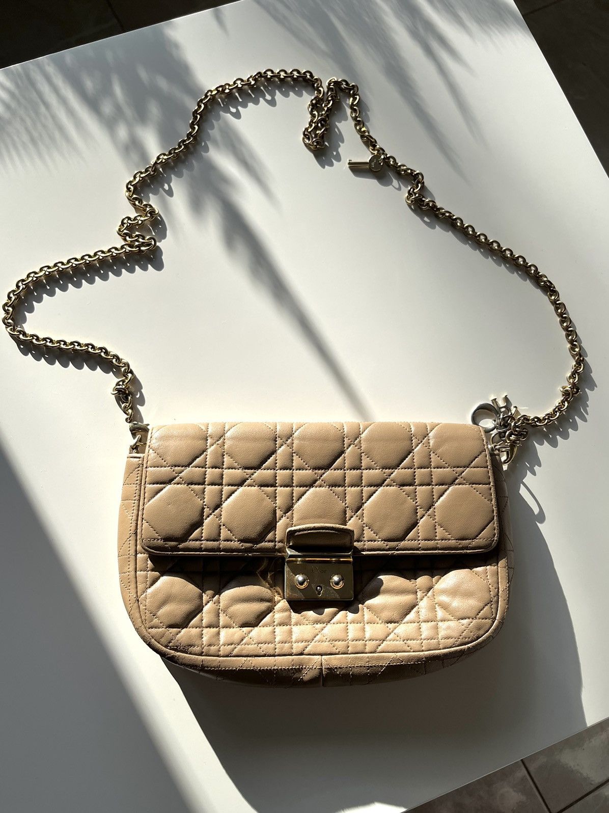 Dior Y2K DIOR MISS DIOR PROMENADE CANNAGE CHAIN CROSSBODY POUCH | Grailed