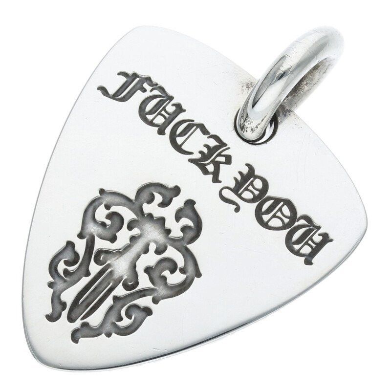 Chrome Hearts Chrome Hearts Guitar Pick Pendant Necklace | Grailed