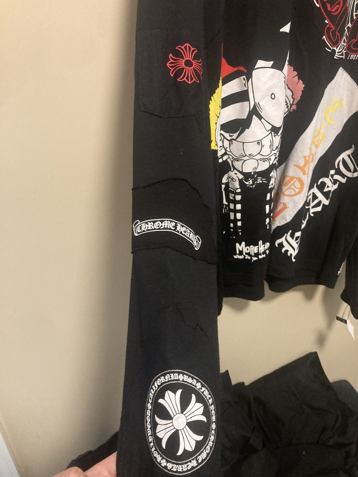 Chrome Hearts Chrome hearts 1 of 1 matty boy patchwork LS Tee fit like ...