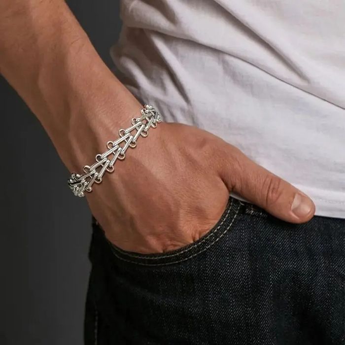 Chain Interlock Triangle Bracelet | Grailed